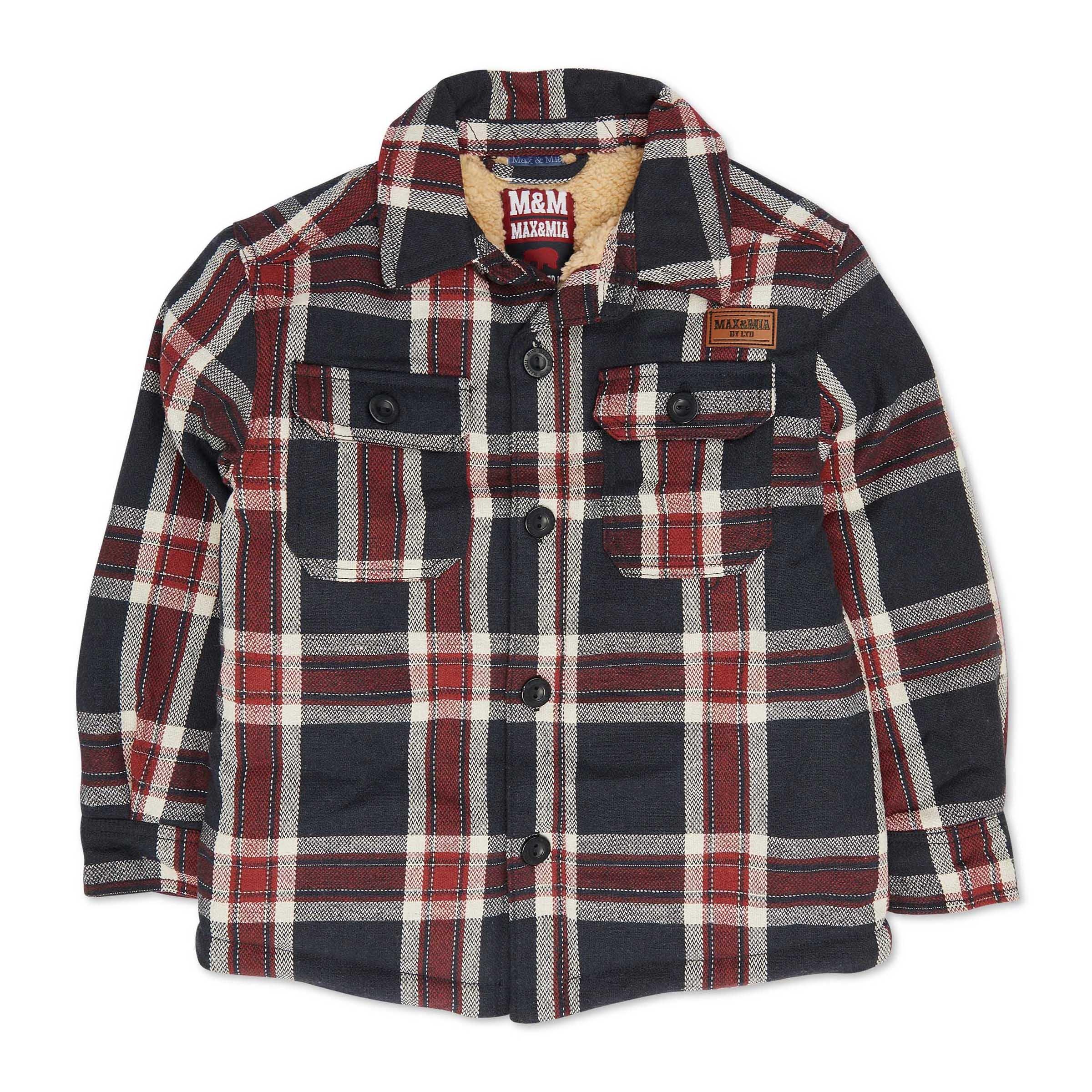 Kid Boys Check Shacket (3132494) | Max & Mia