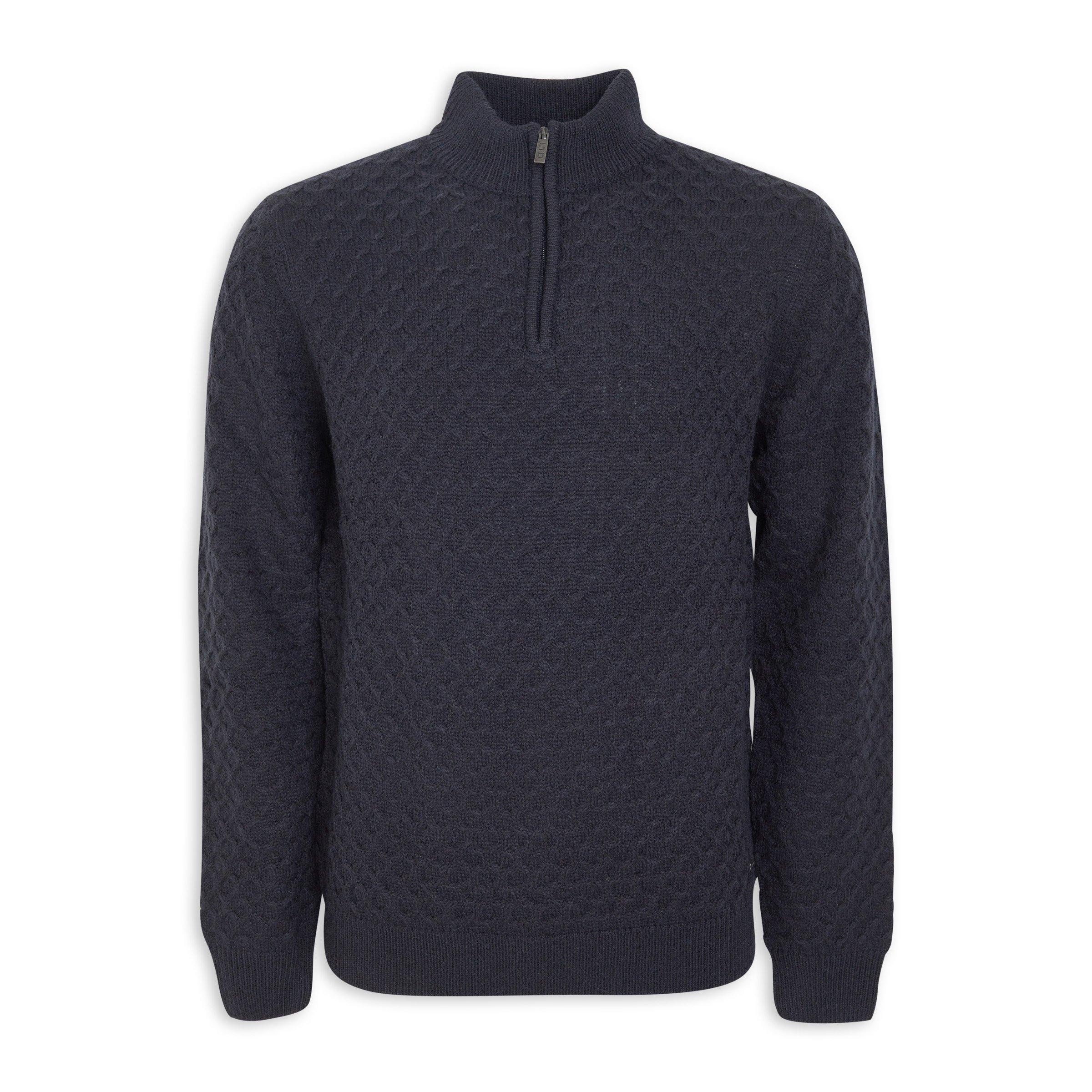 Navy Textured Jersey (3134125) | LTD Man