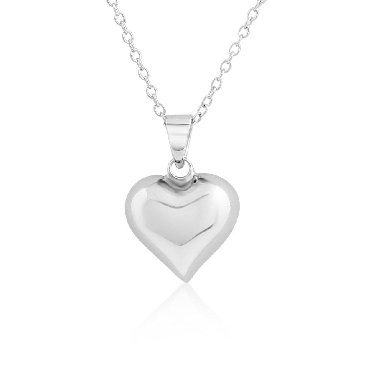 Silver Puff Heart Pendant (3134424) | Sterling Silver
