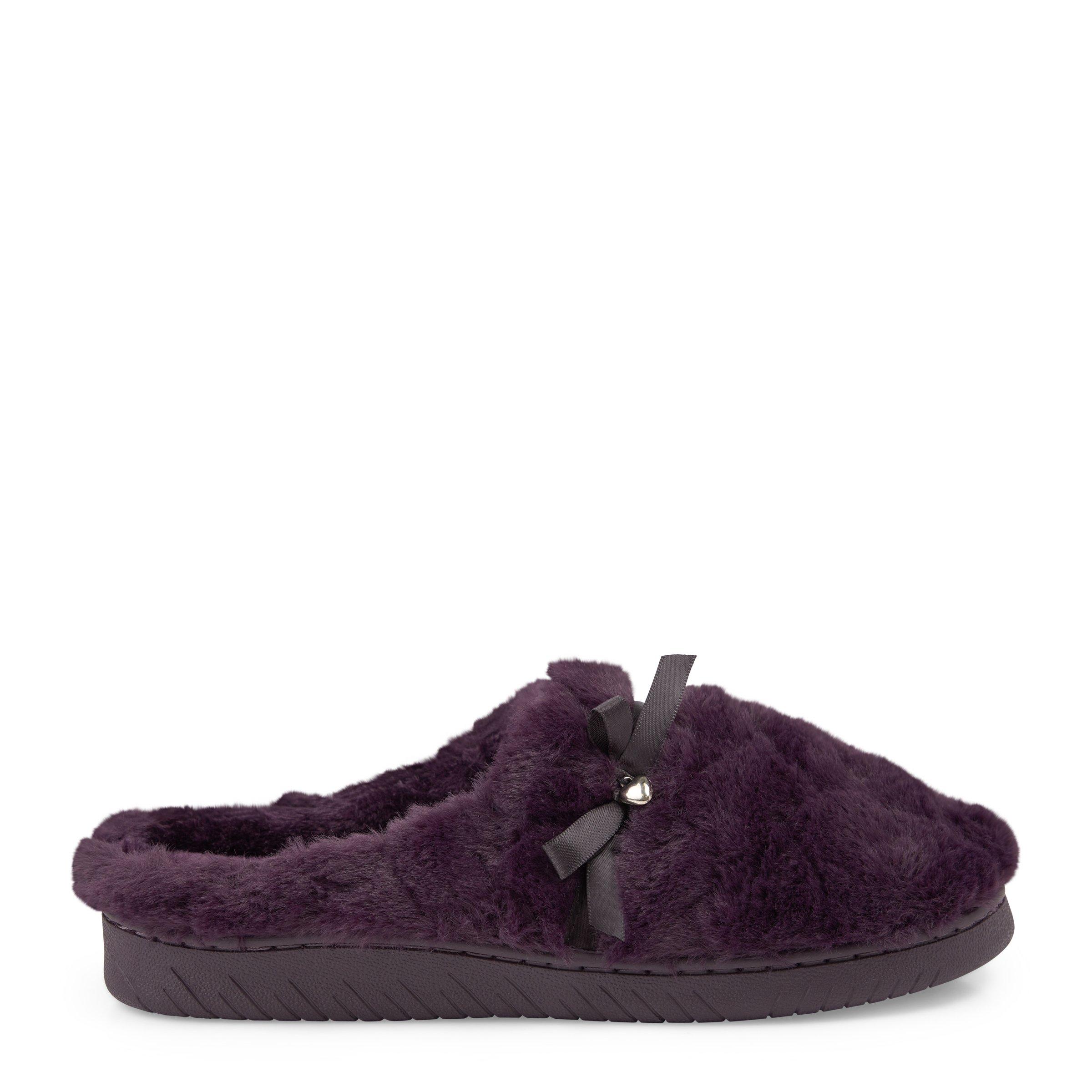 Plum Embossed Slippers (3134528) | Identity