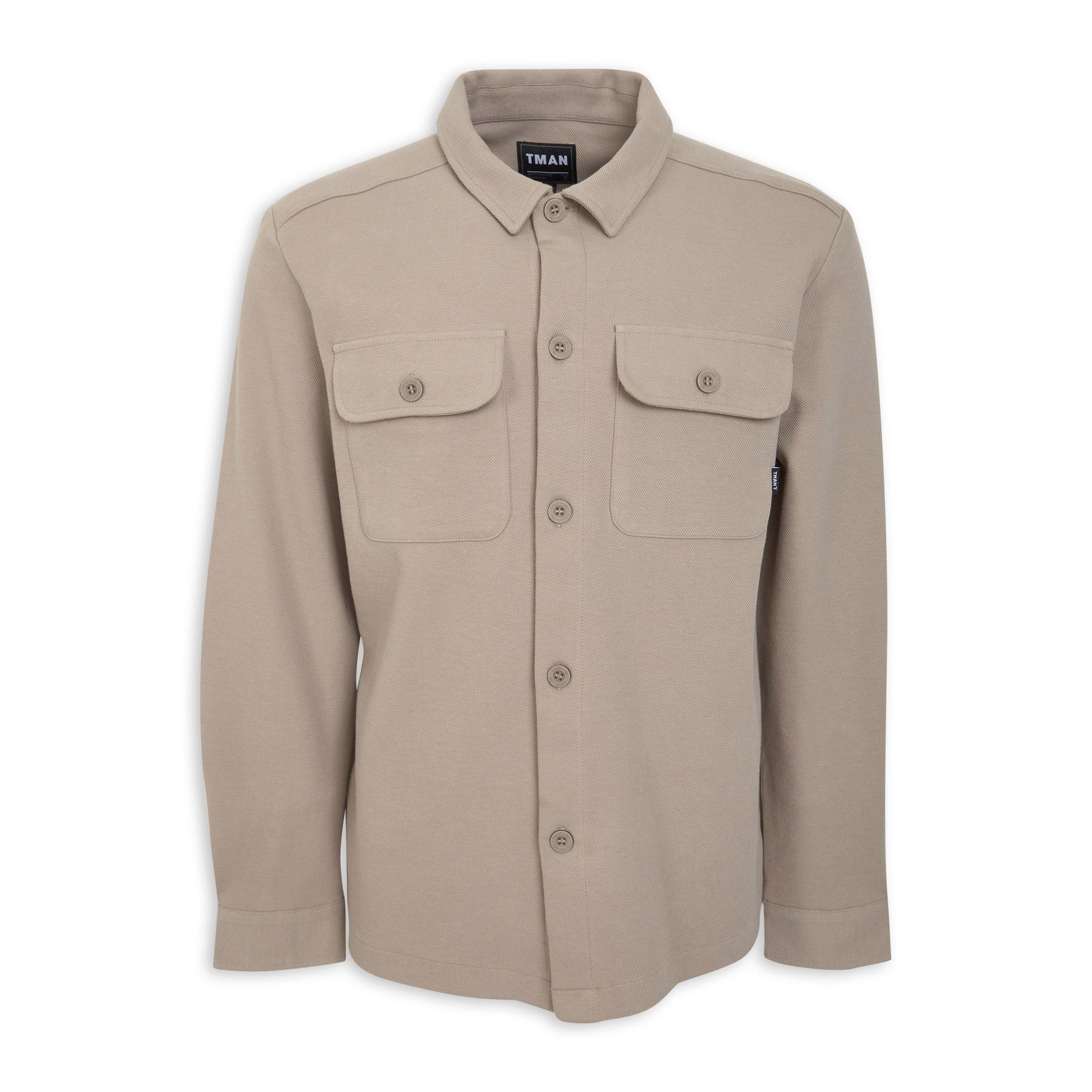 Stone Overshirt (3134530) | Truworths Man