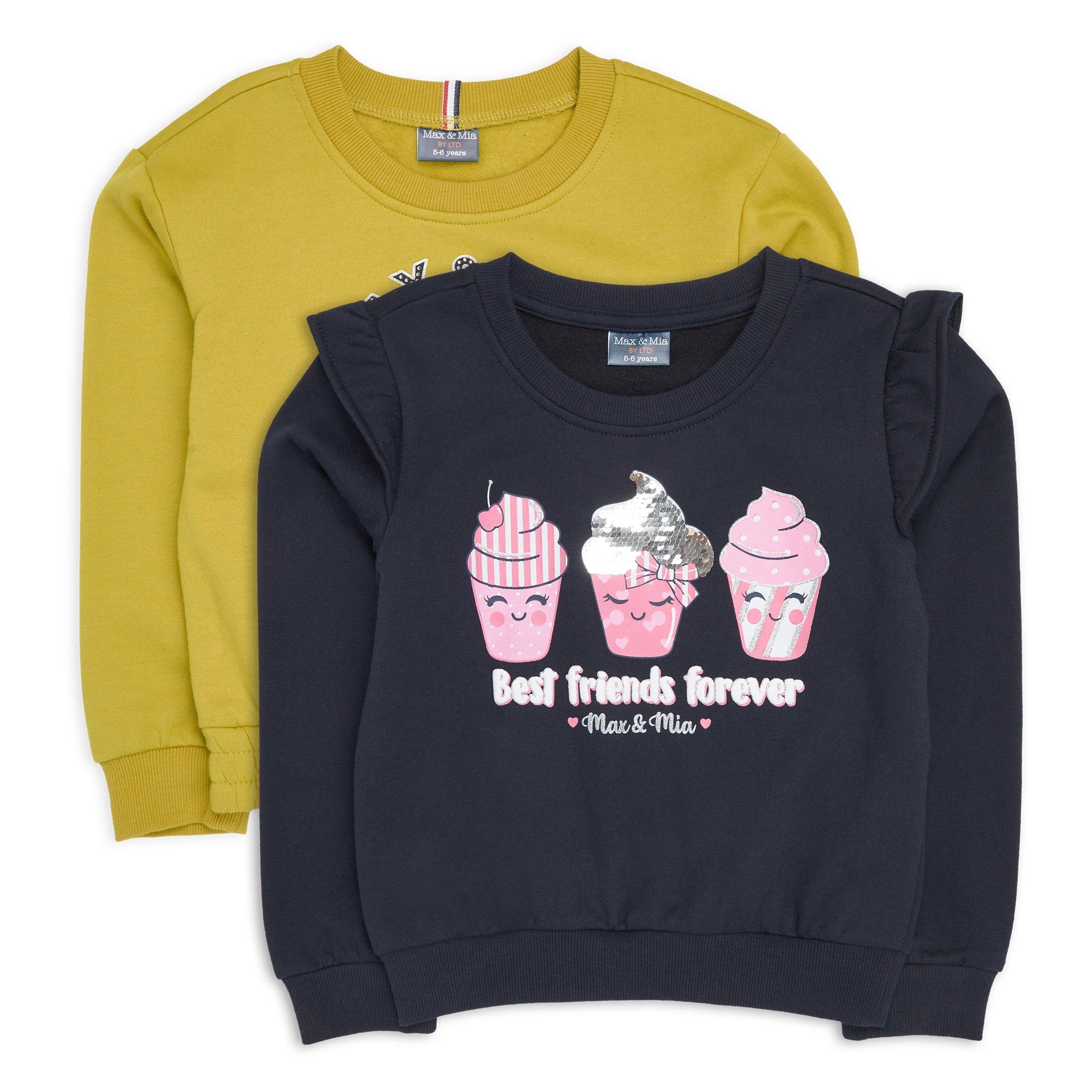 Kid Girls 2-pack Sweat Tops (3134661) | Max & Mia