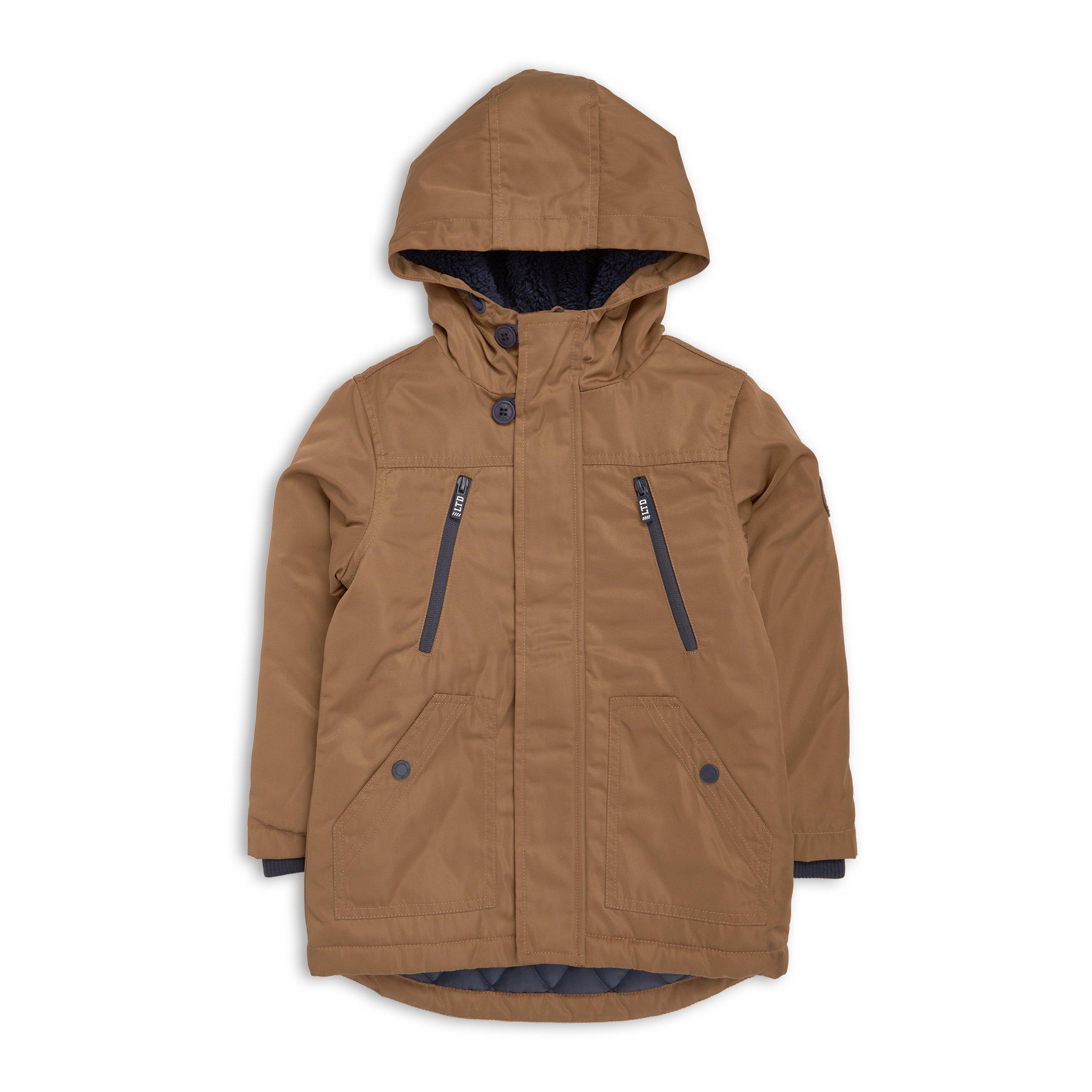 Kid Boys Tan Parka Jacket (3134908) | LTD Kids