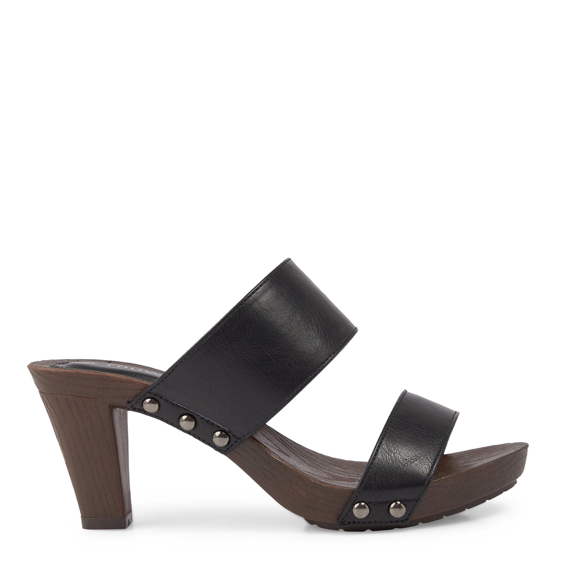 Black Heeled Mule Sandals (3135226) | Truworths
