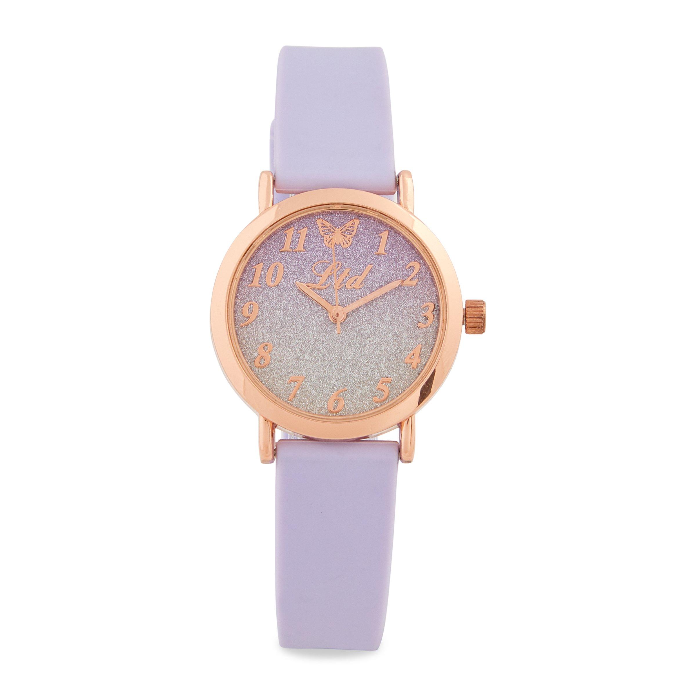 Lilac Glitter Dial Kids Watch (3135921) | LTD Kids