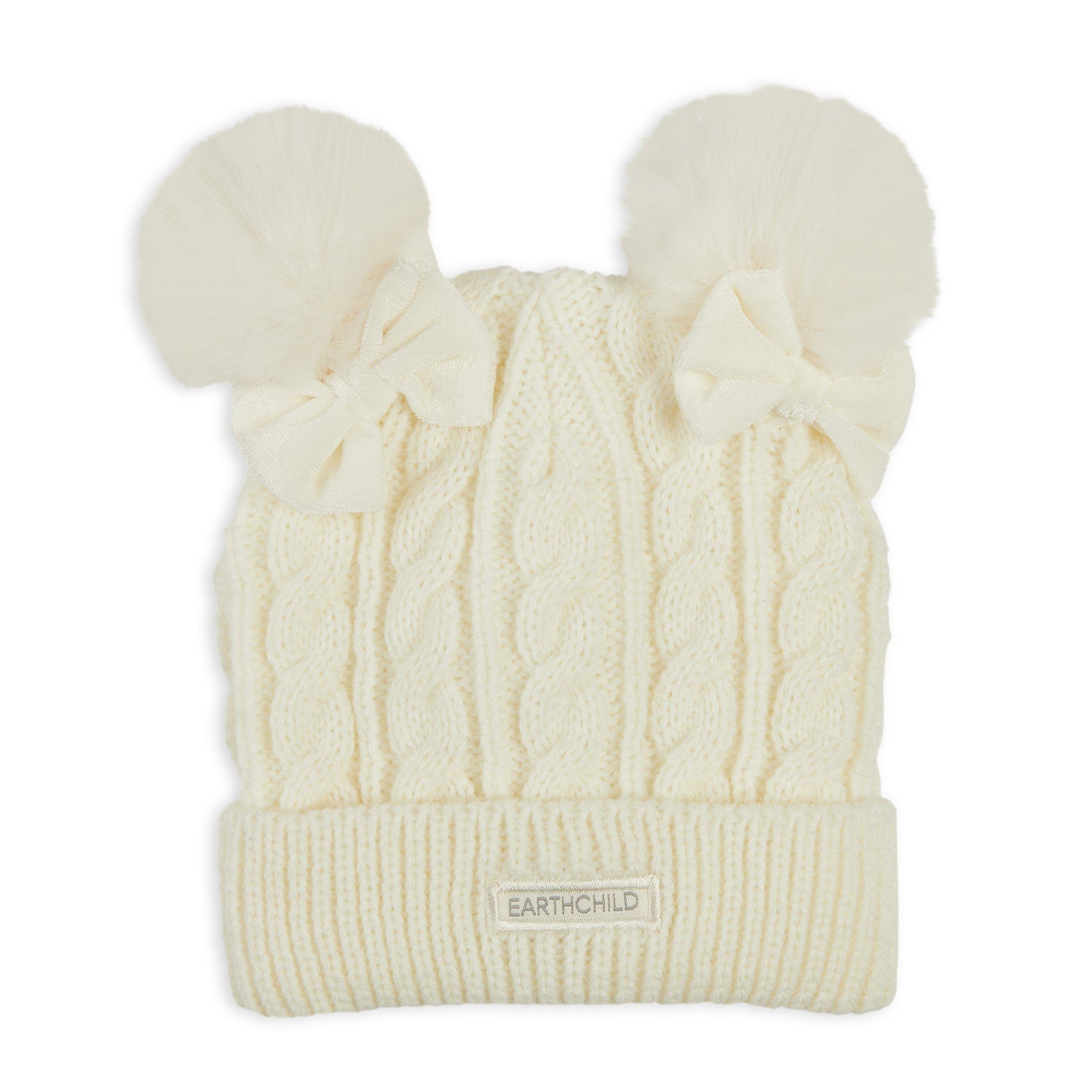 Baby Girl Off White Beanie (3136105) | Earthchild
