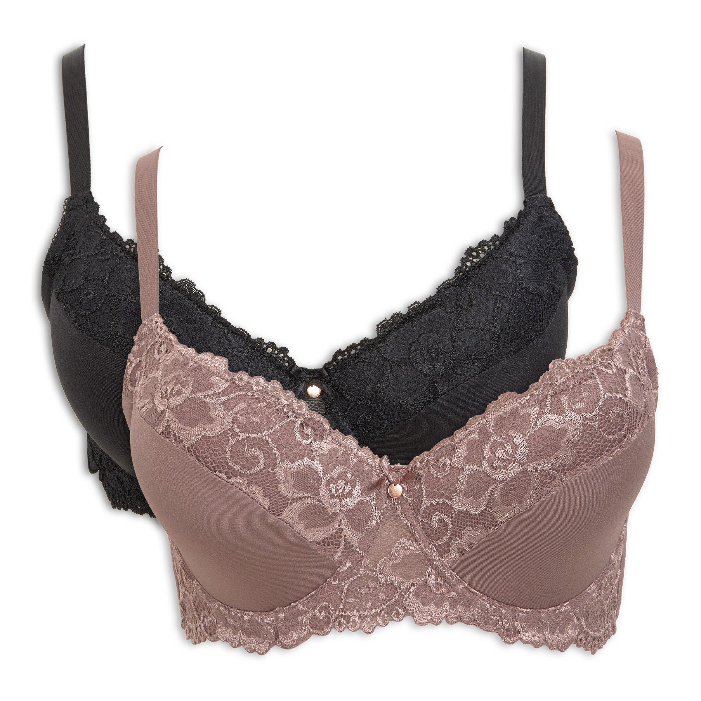 2-pack Padded Plunge Bras (3136151) | Truworths