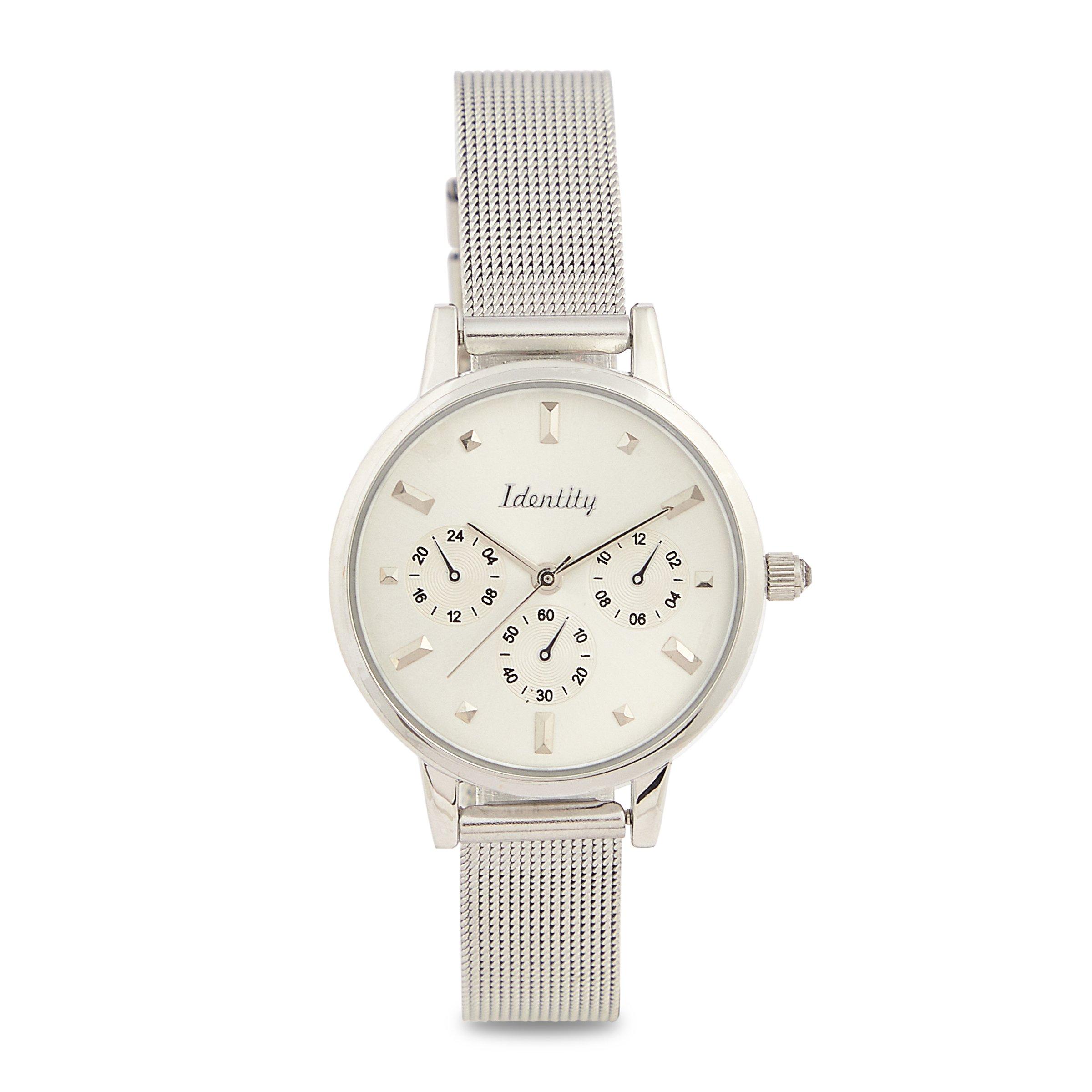 Silver Mesh Watch (3136353) | Identity