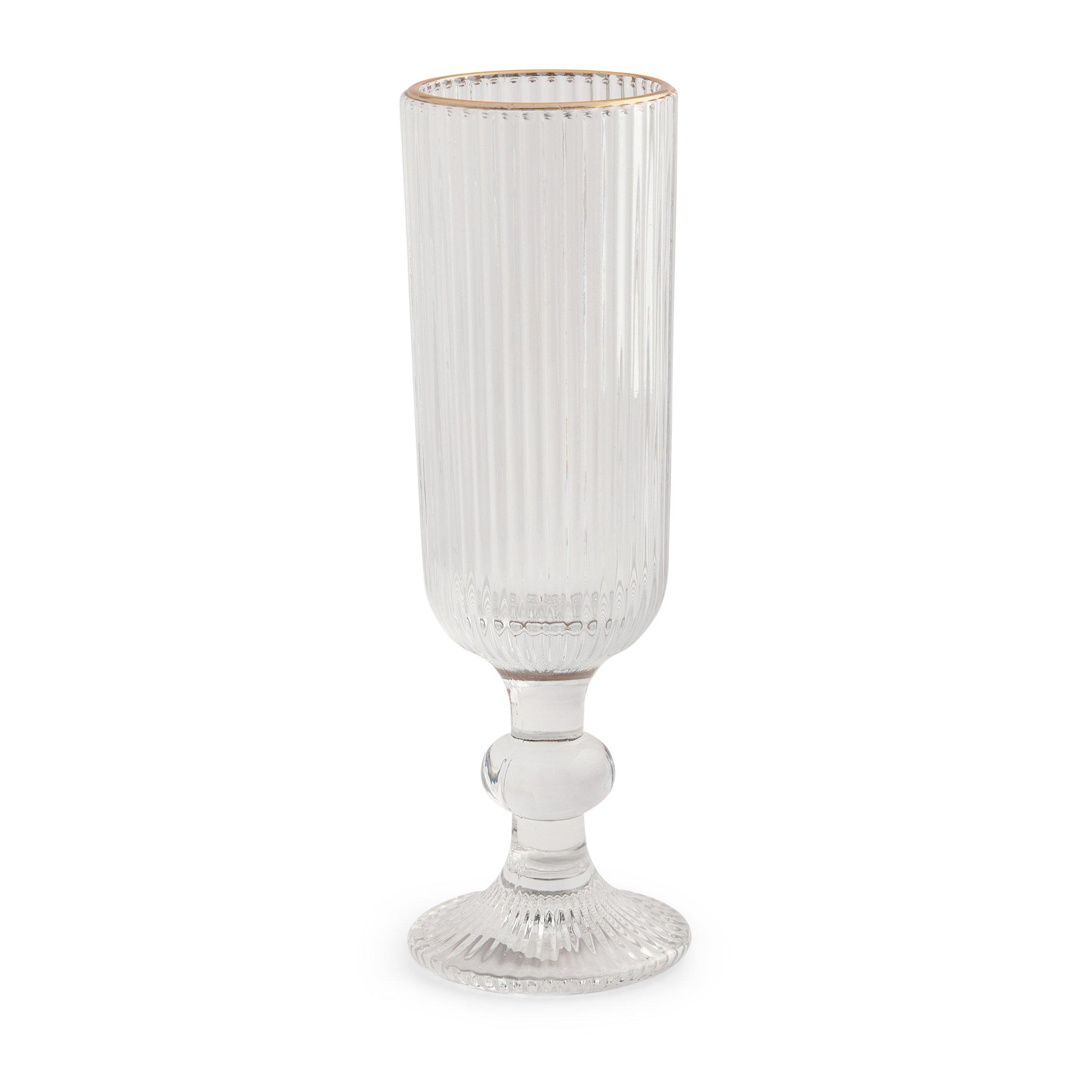 Diva Gold Rim Champagne Glass (3136365) | Loads of Living