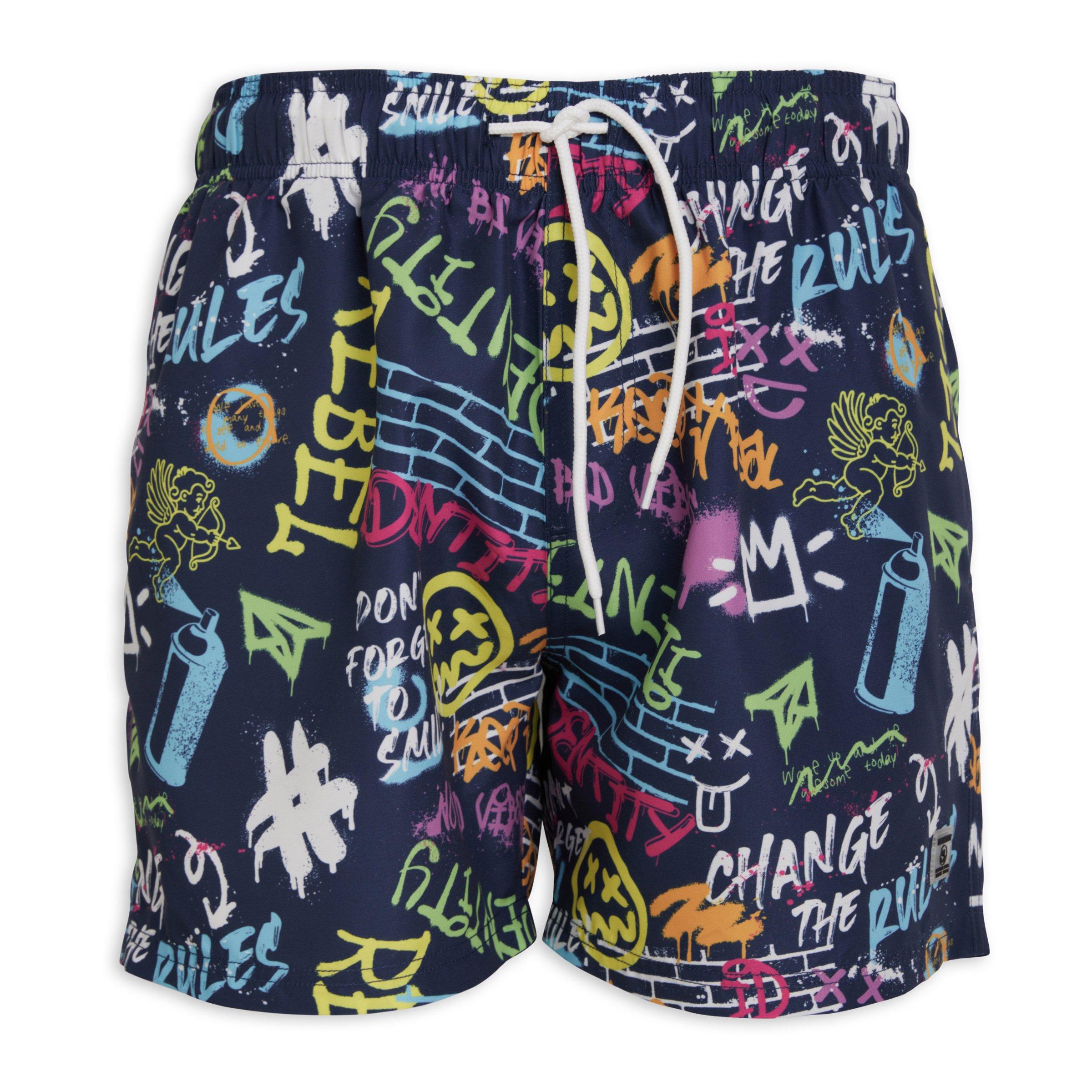 Graffiti Print Swim Short (3136440) | Identity
