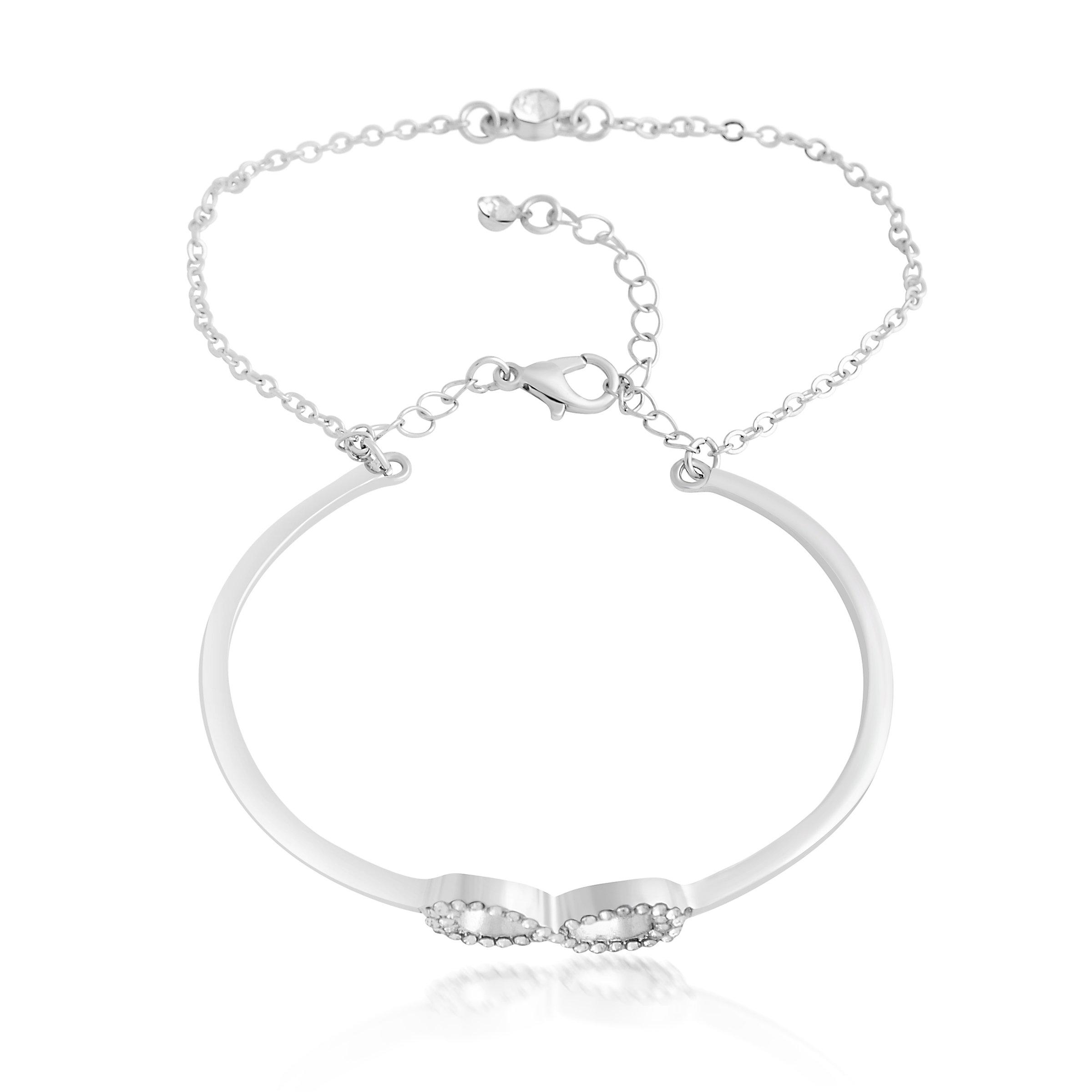 INFINITY BANGLE CHAIN BRACELET (3136488) | Sparkle