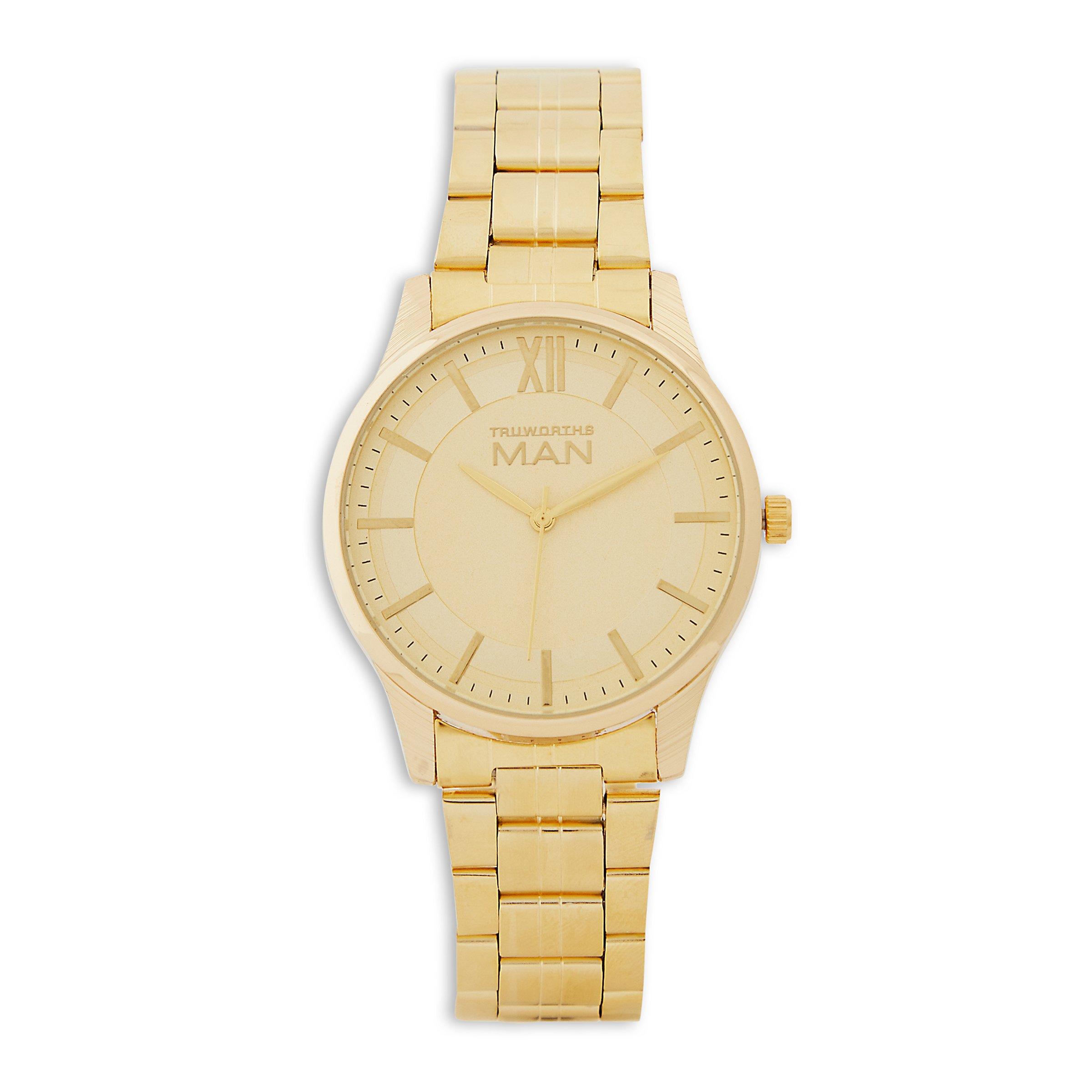 Gold Analogue Metal Watch (3136724) | Truworths