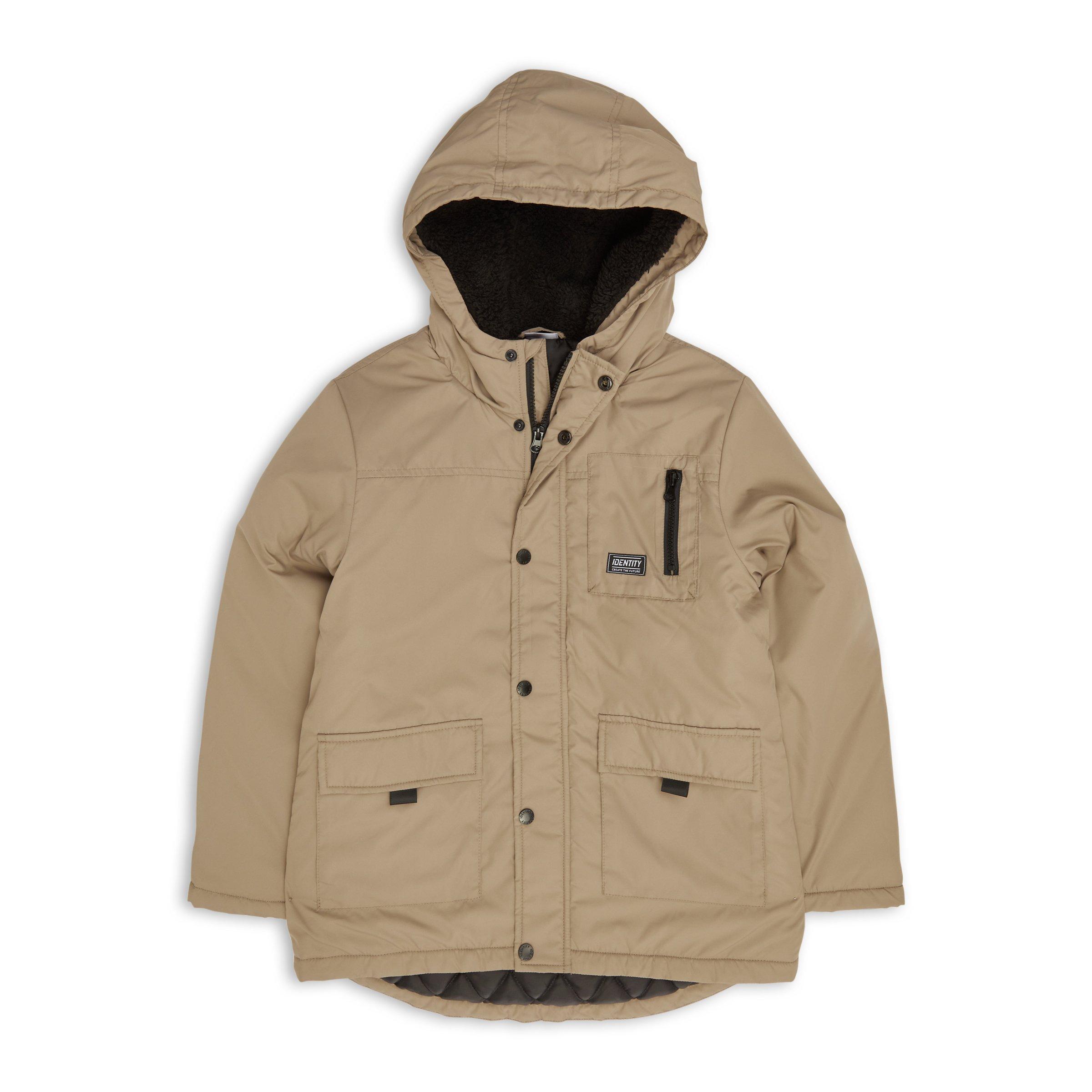 Boys Beige Parka Jacket (3138149) | Identity