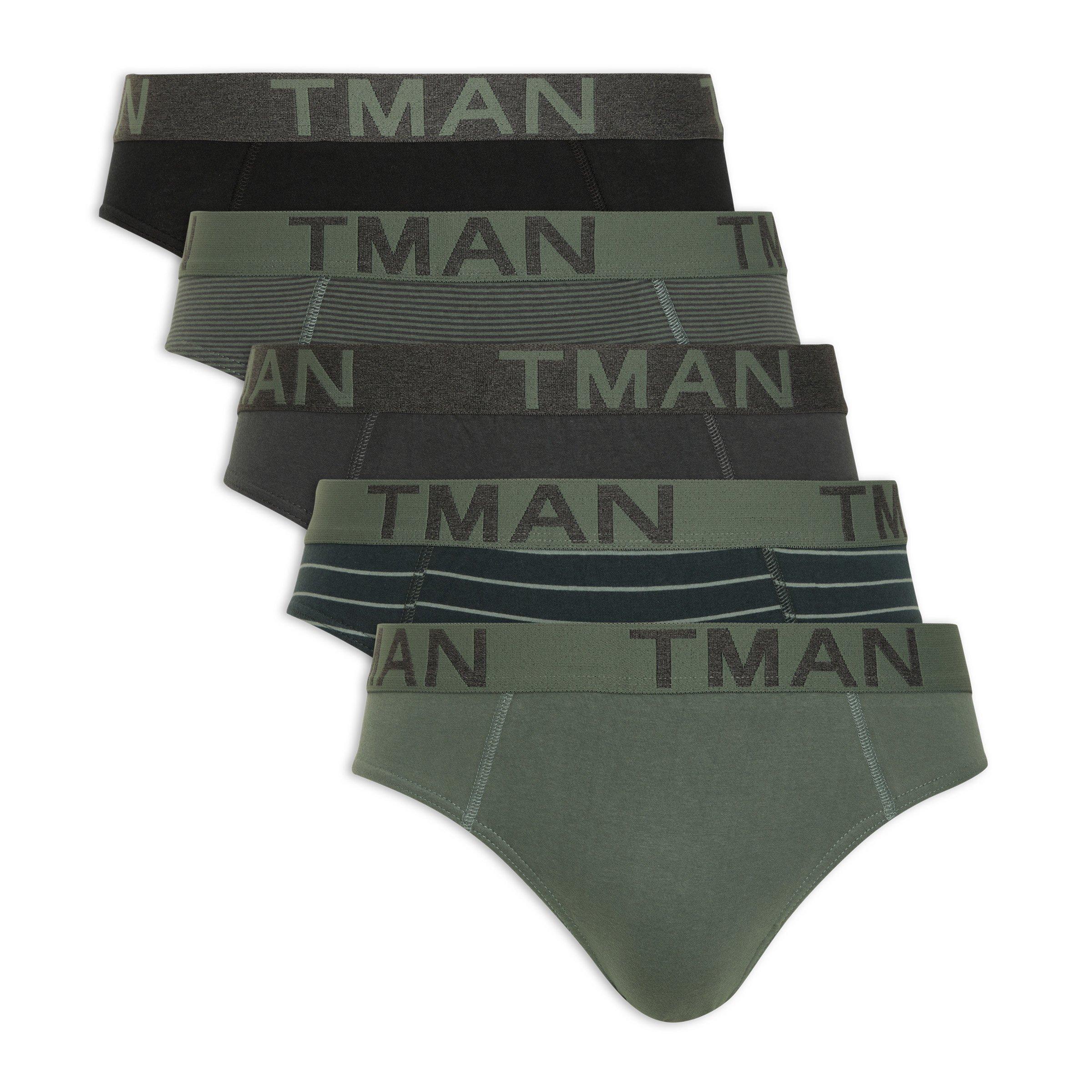 5-pack Green Mini Briefs (3138437) | Truworths Man