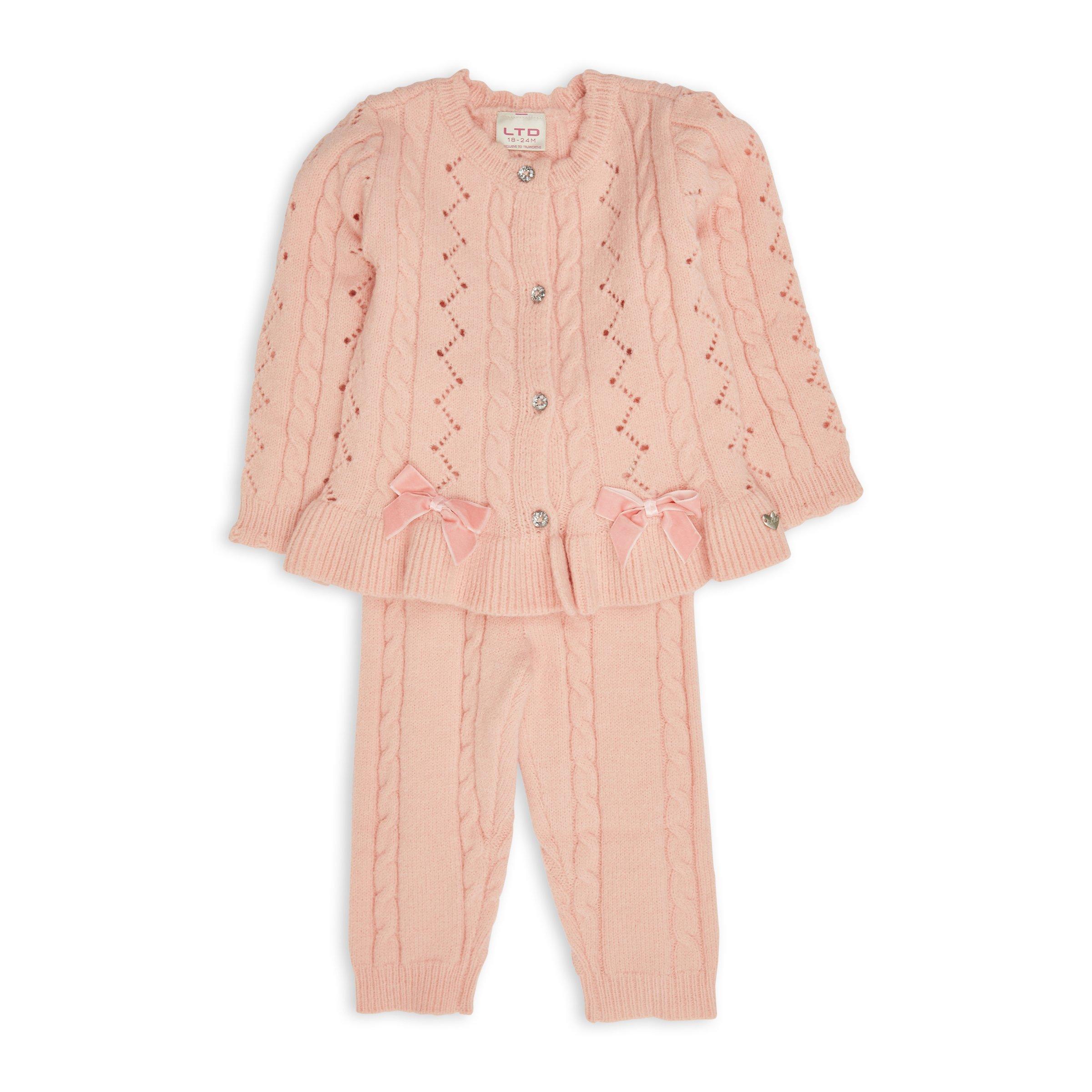 Baby Girls Pink Knit Set (3138567) | LTD Kids