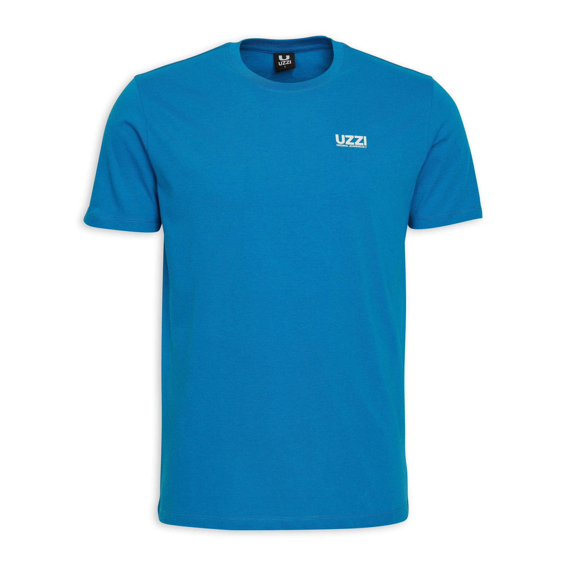 Turquoise logo tee