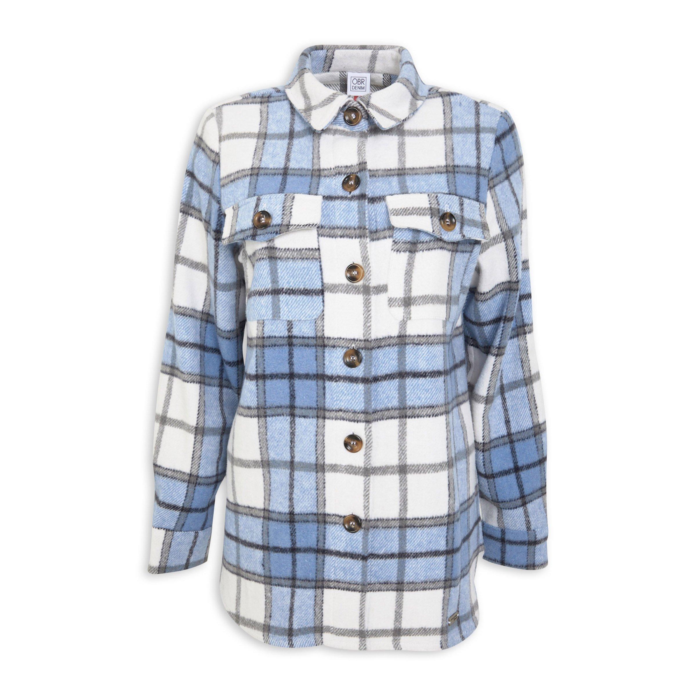 Blue Check Shacket (3138834) | OUTBACK RED