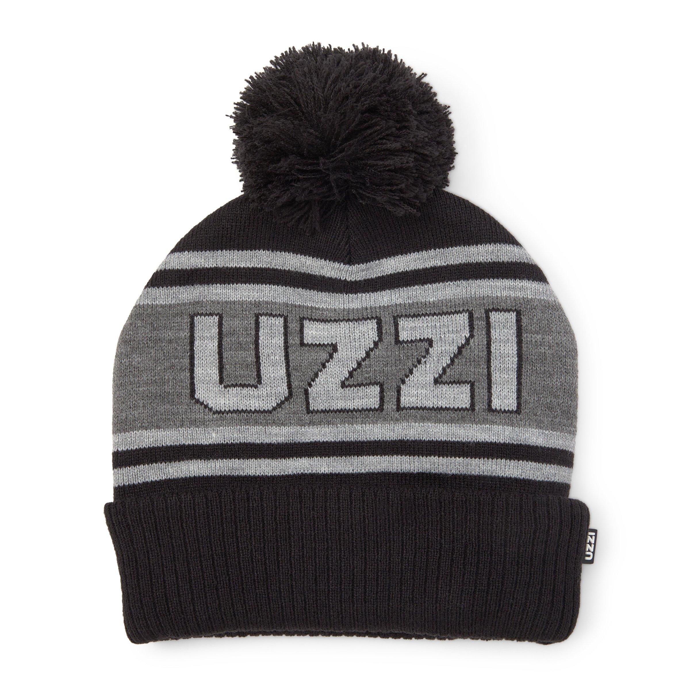 Grey & Black Beanie (3139263) | UZZI