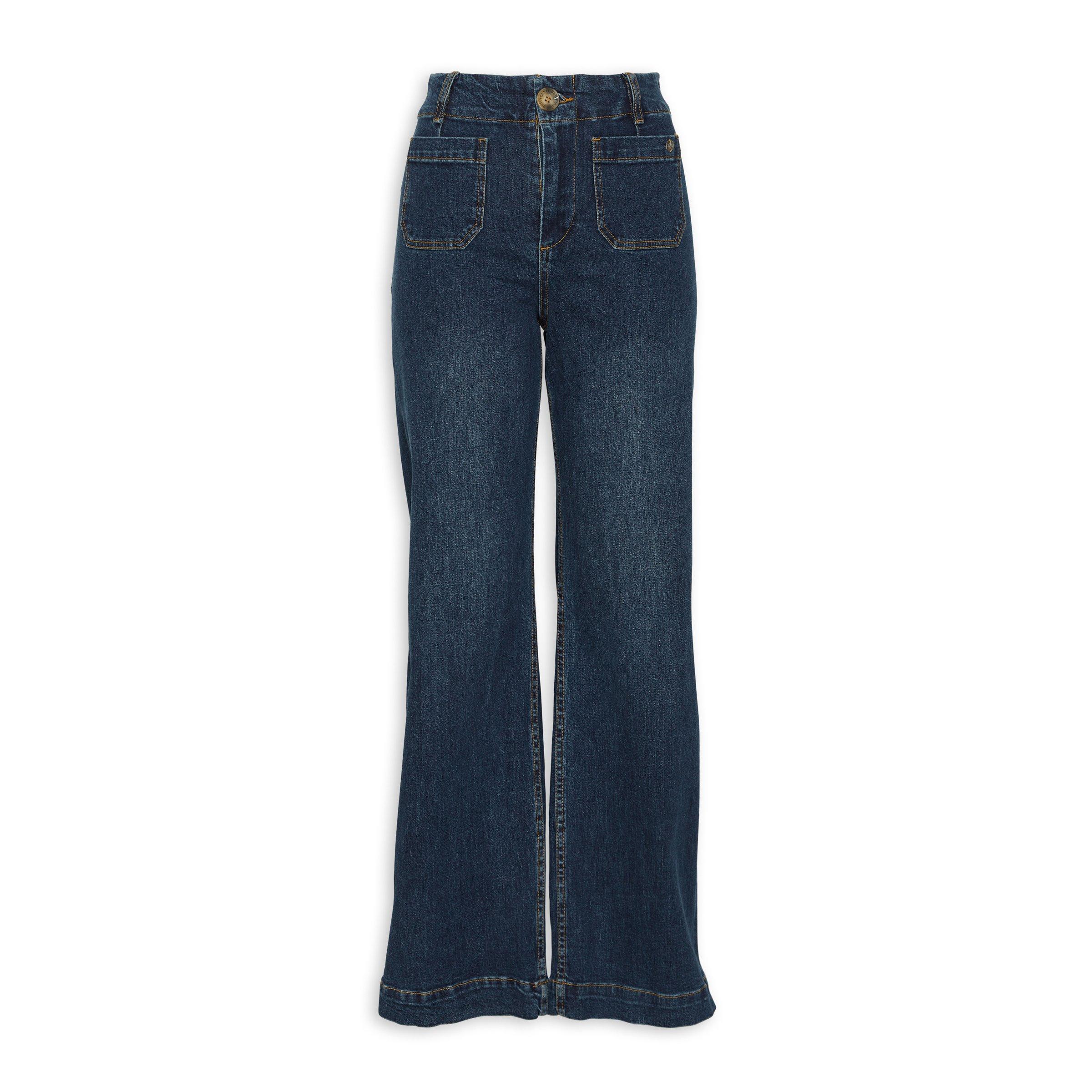 Dark Blue Wide Leg Jeans (3139339) | Hey Betty