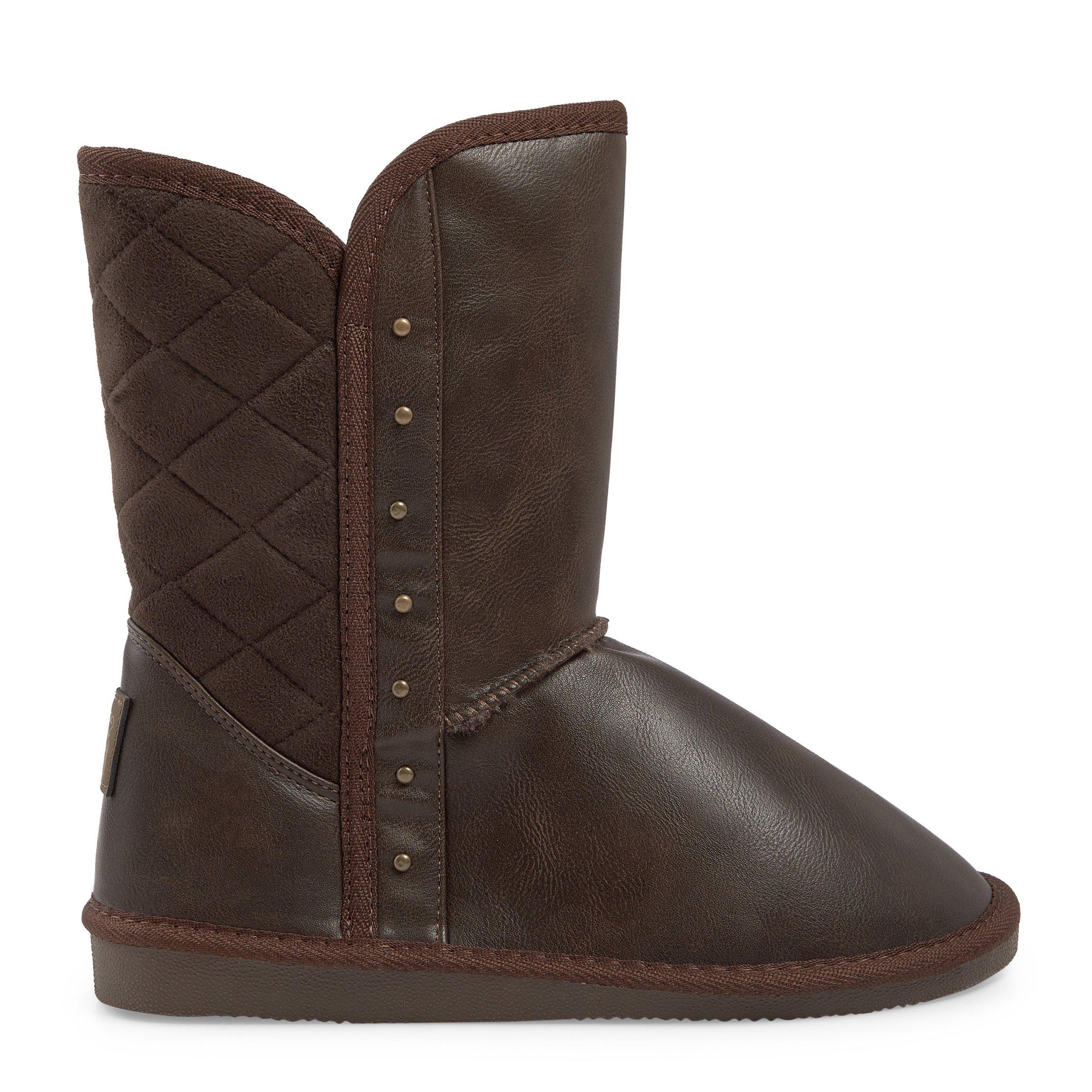 Brown Microfiber Boot (3139612) | Ginger Mary