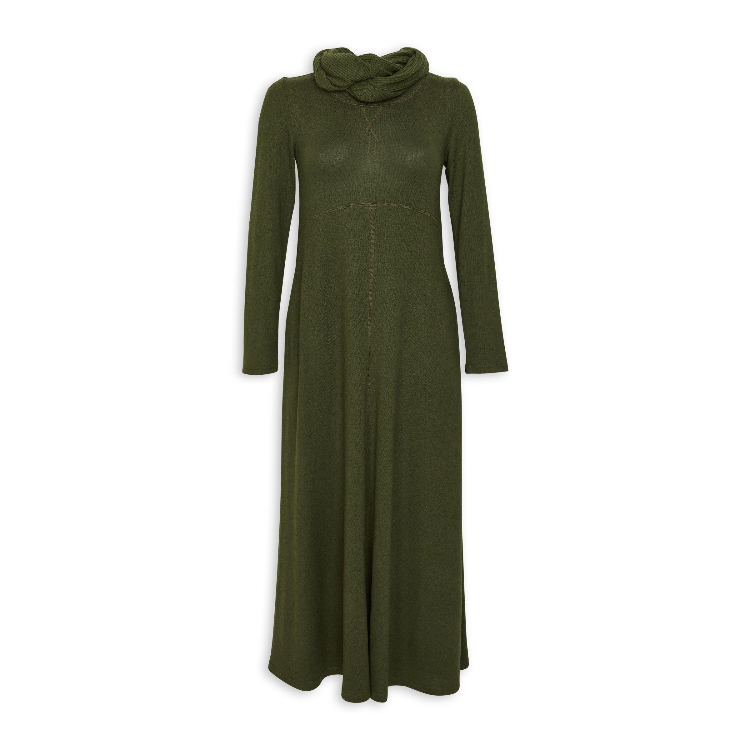 Green Dress with Snood (3140058) | Truworths