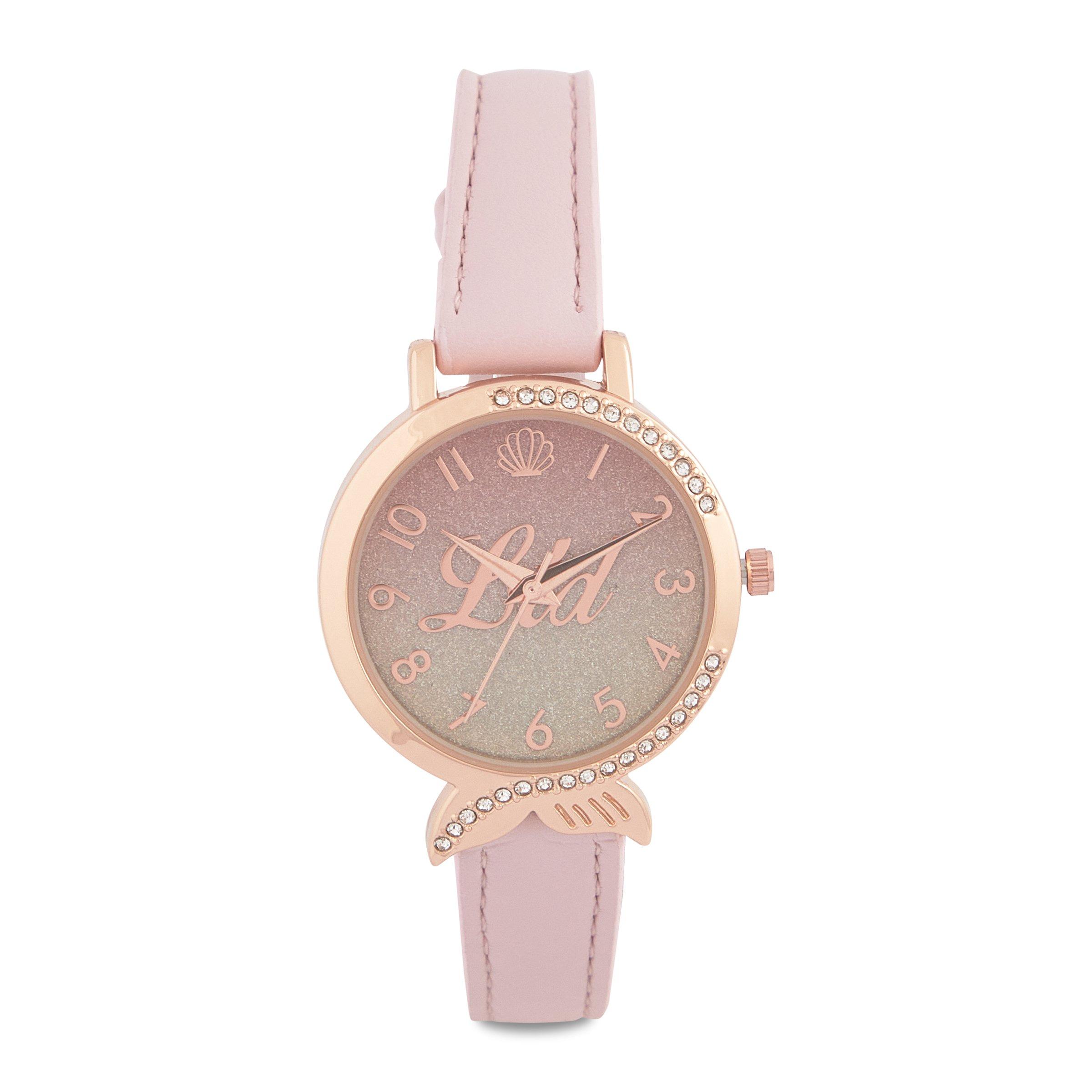 Pink PU Strap Glitter Dial Kids Watch (3140168) | LTD Kids