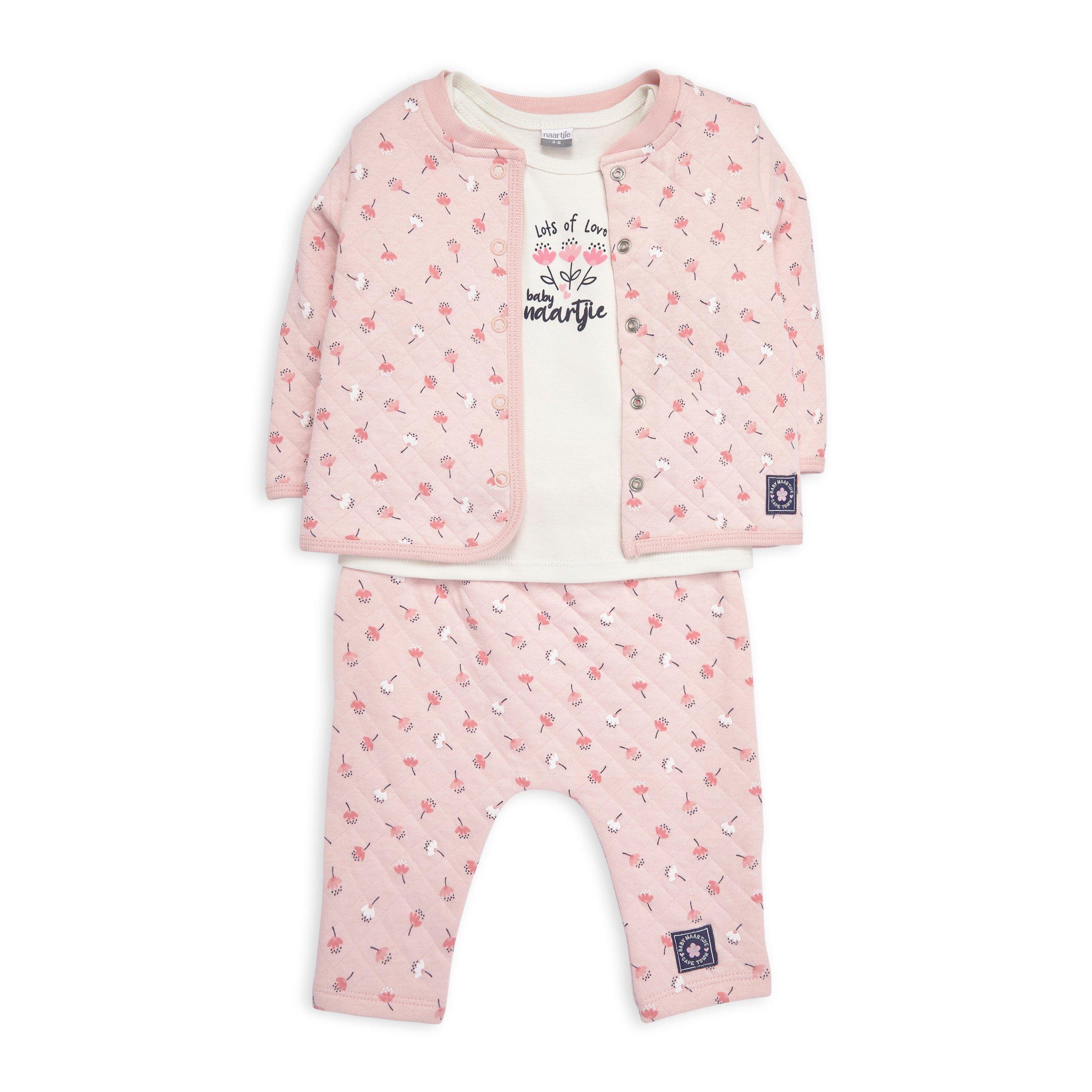 Baby Girls Pink Floral Set (3140208) | Naartjie