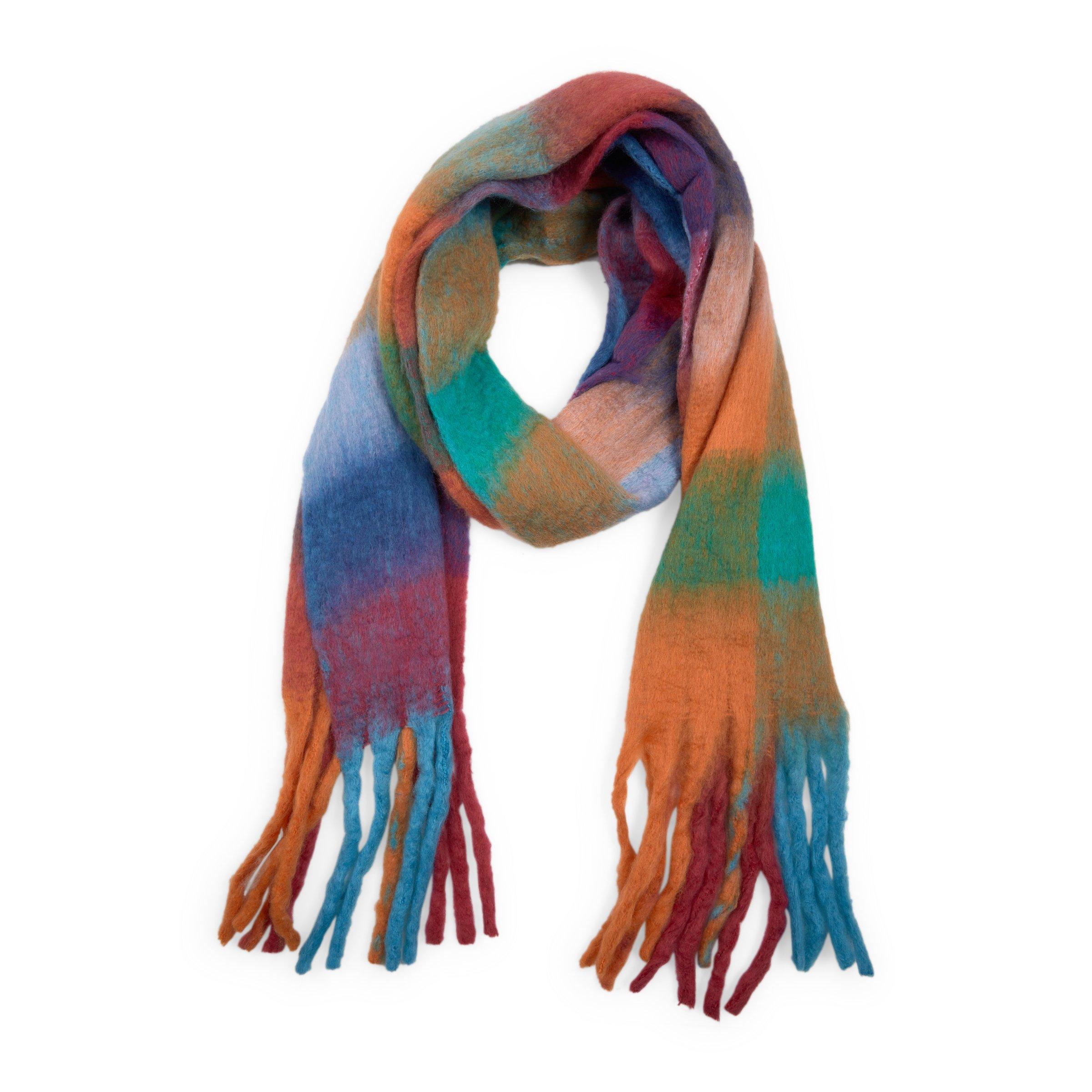 Colourblocked Scarf with Tassels (3140261) | Truworths