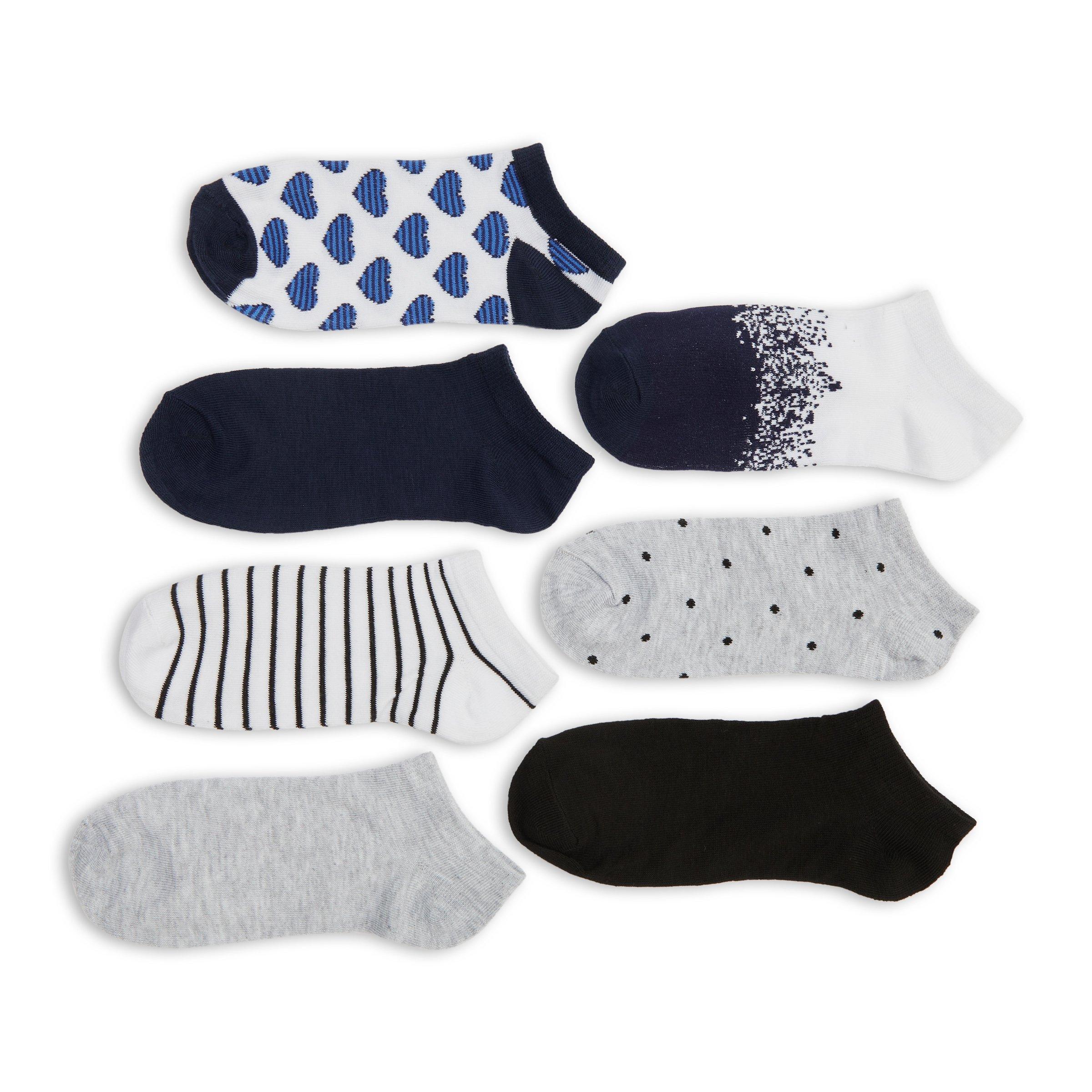 7-pack Navy Trainer Socks (3140580) | Truworths