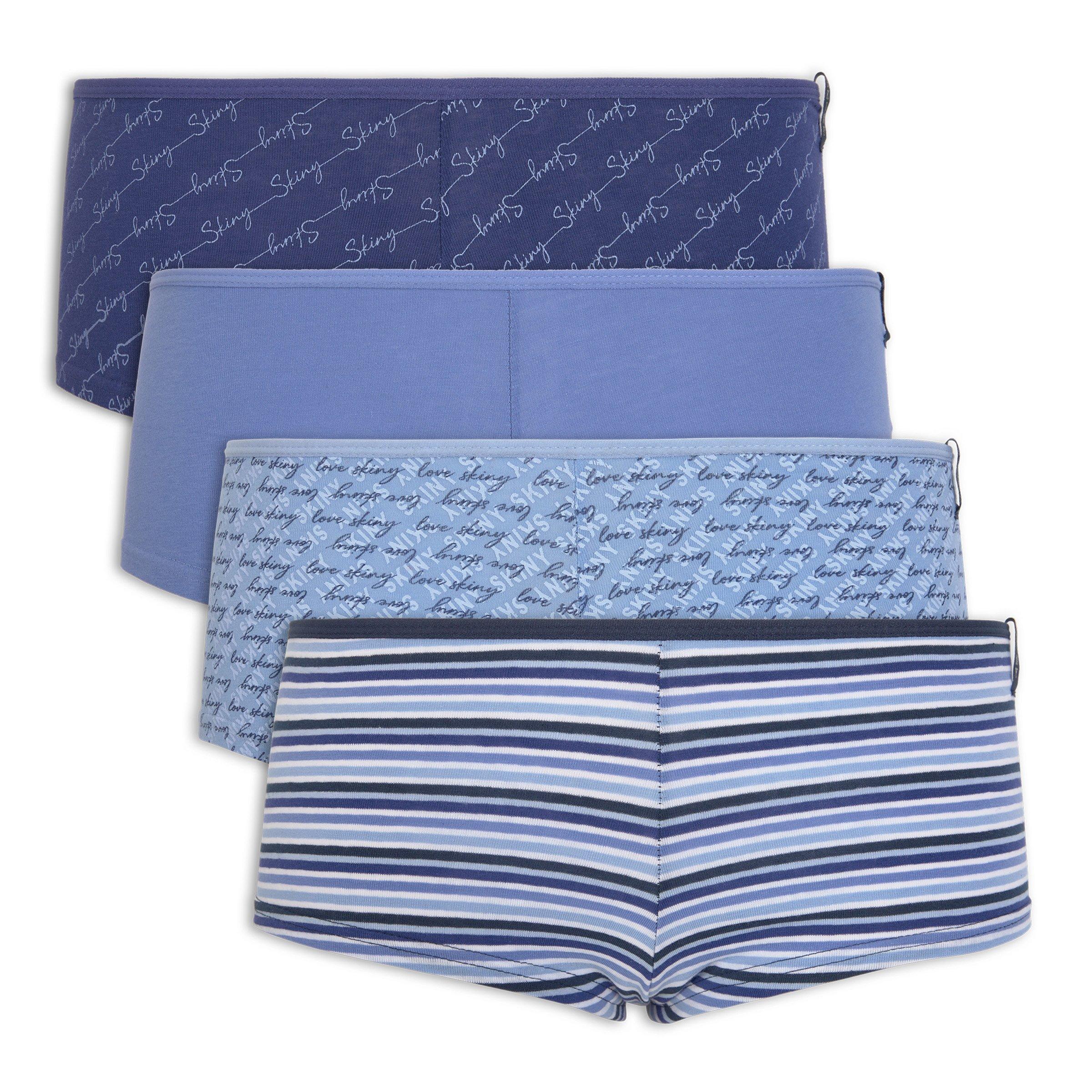4-pack Blue Boxer Panties (3140642) | Skiny