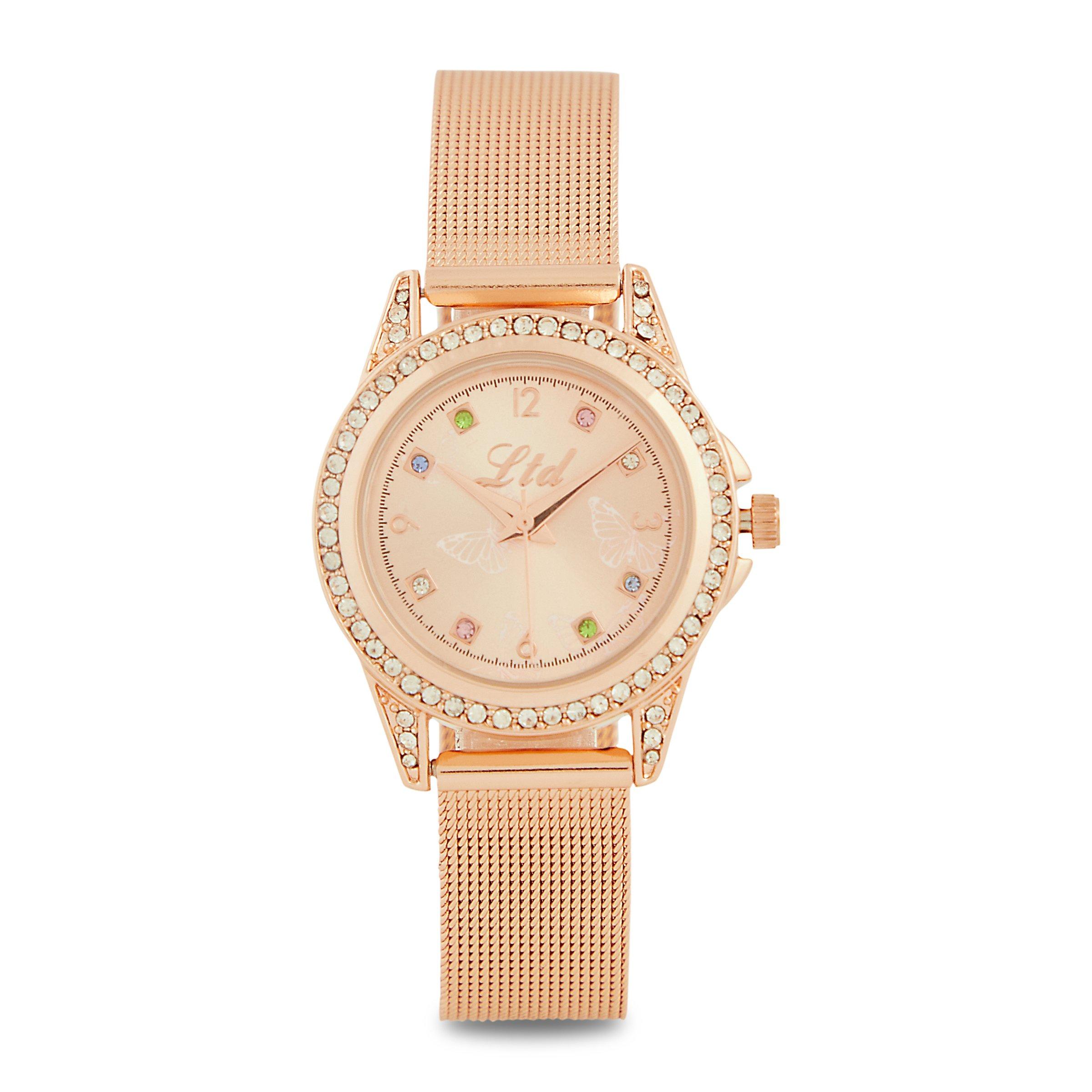Rose Gold Mesh Kids Watch (3140981) | LTD Kids