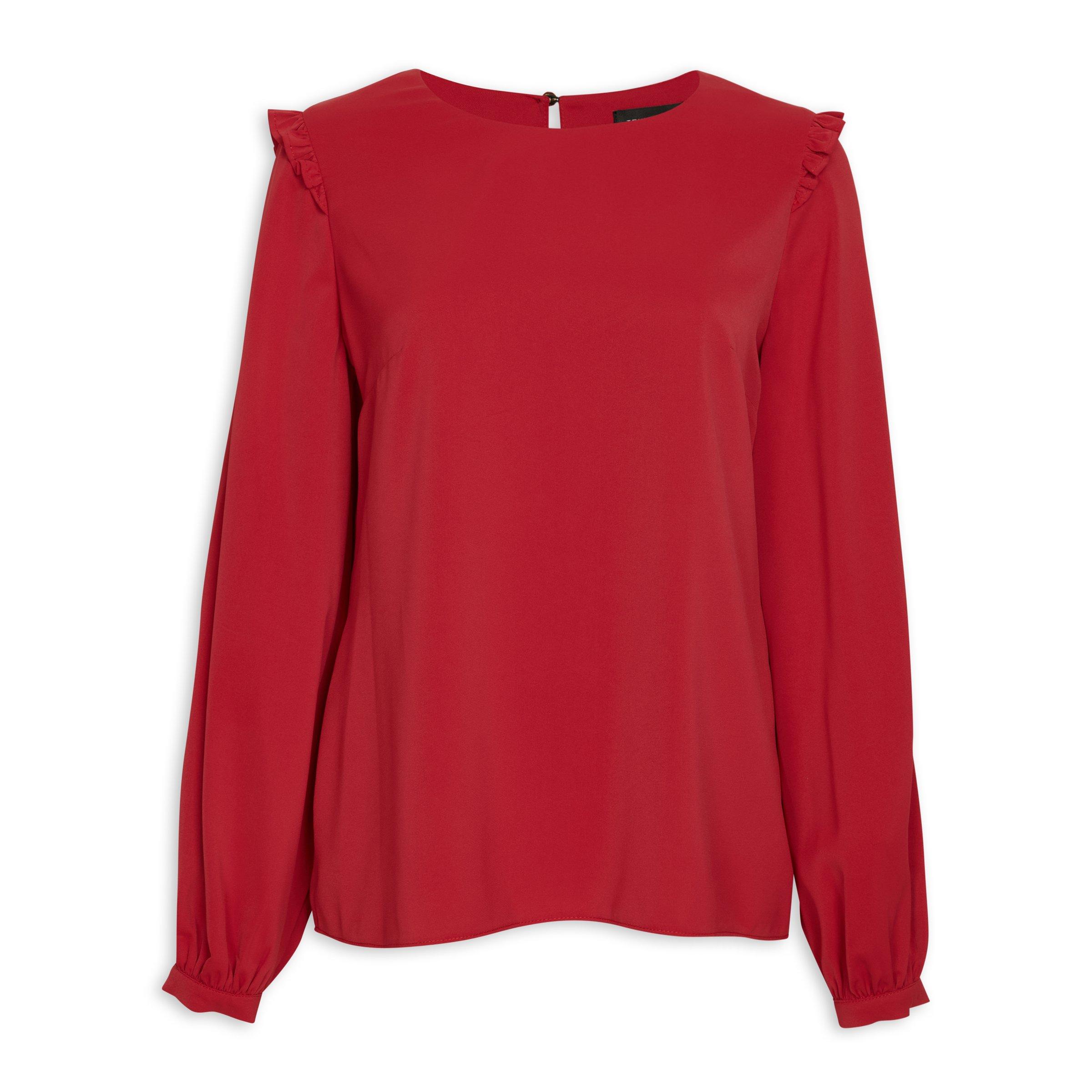 Red Shell Top (3141032) | Truworths