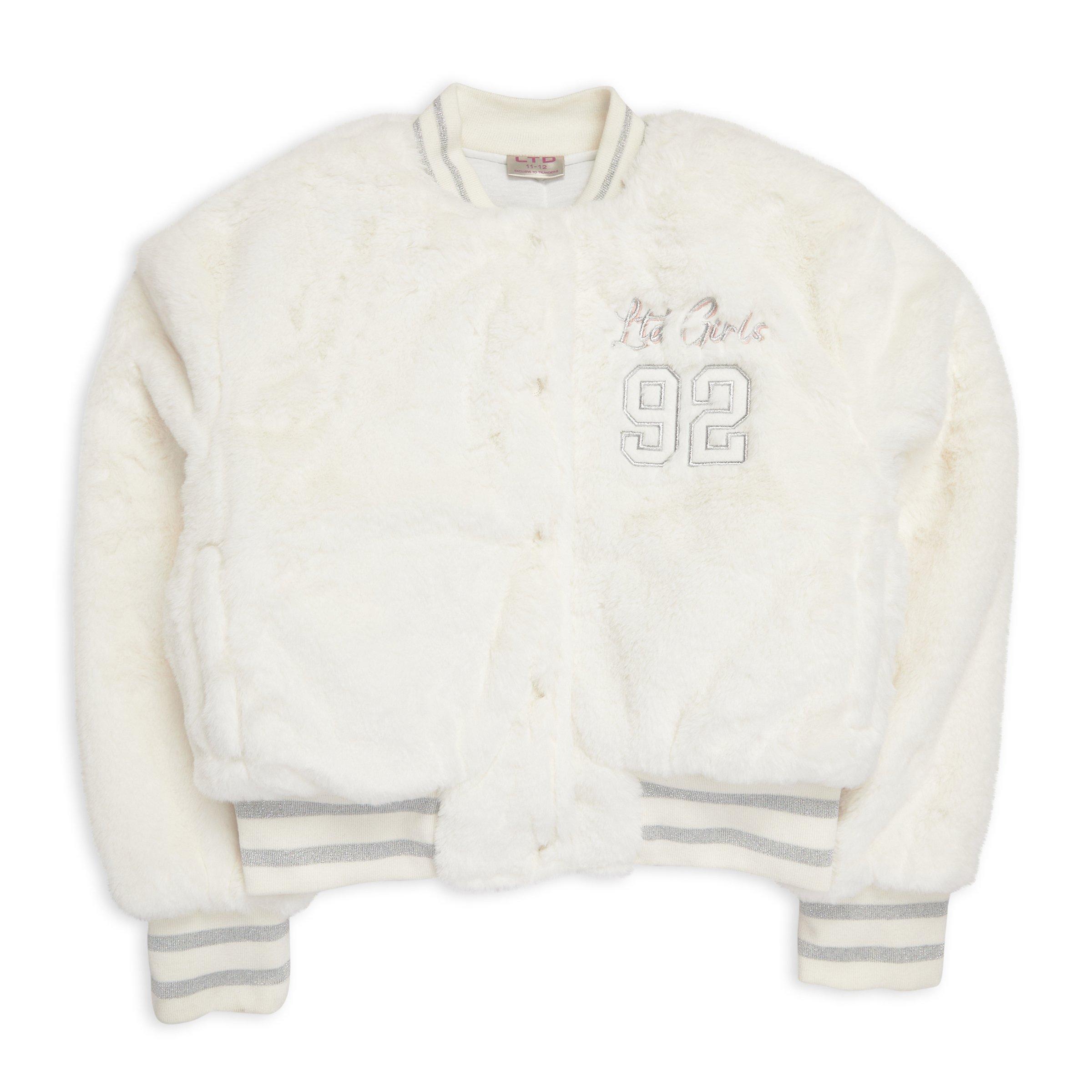 Girls white Bomber Jacket (3141246) | LTD Kids