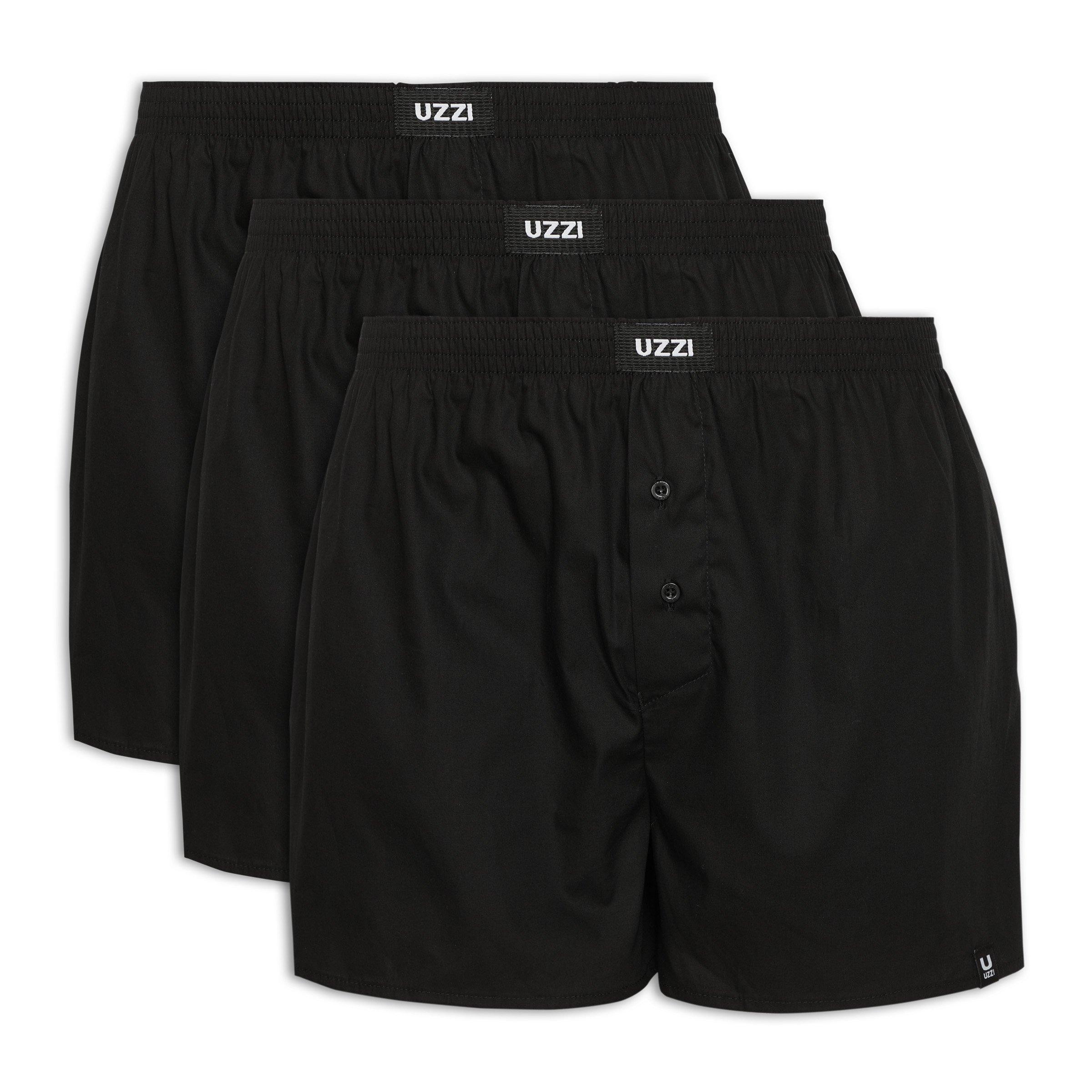 3-pack Black Boxers (3141472) | UZZI