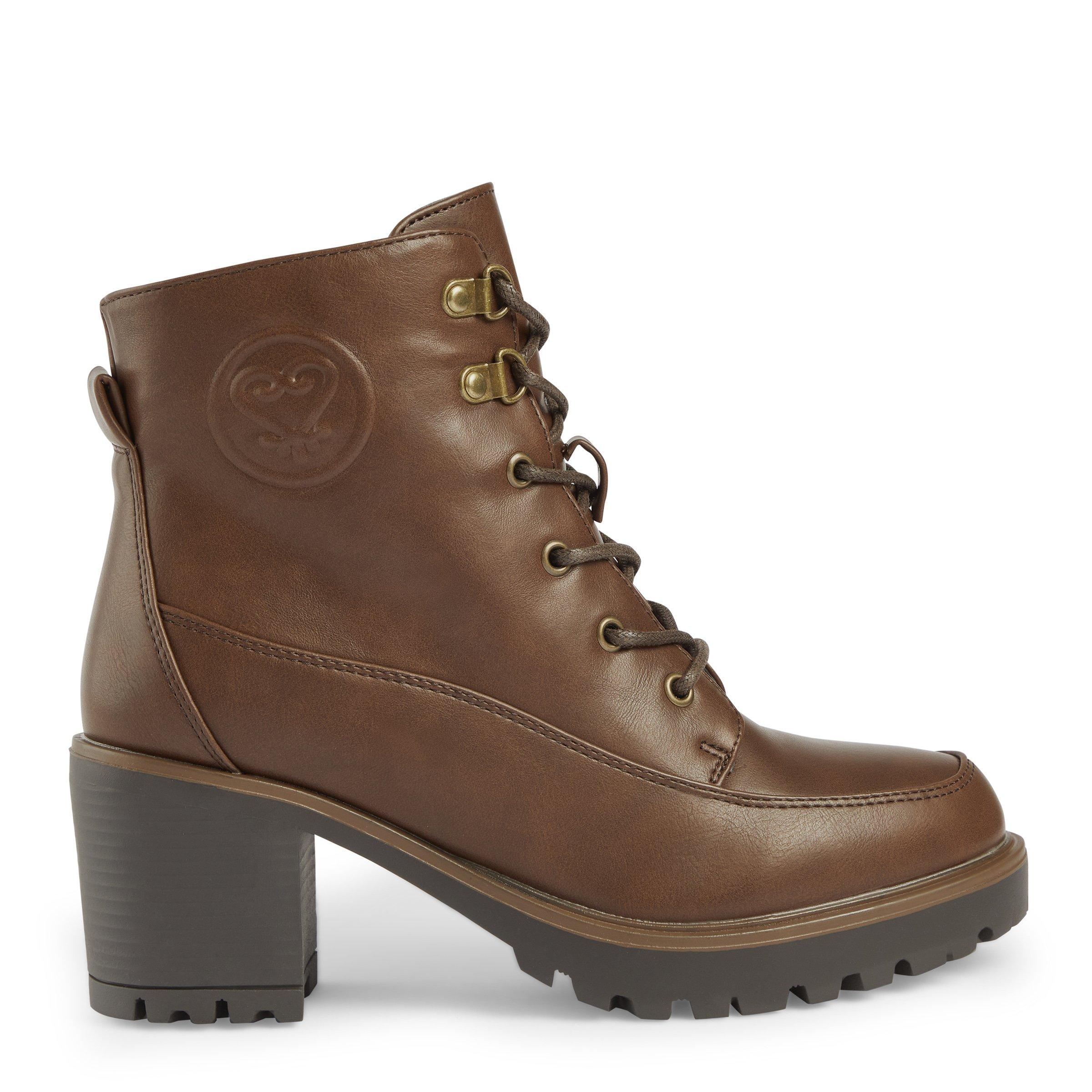 Brown Heeled Military Boot (3141518) | Ginger Mary