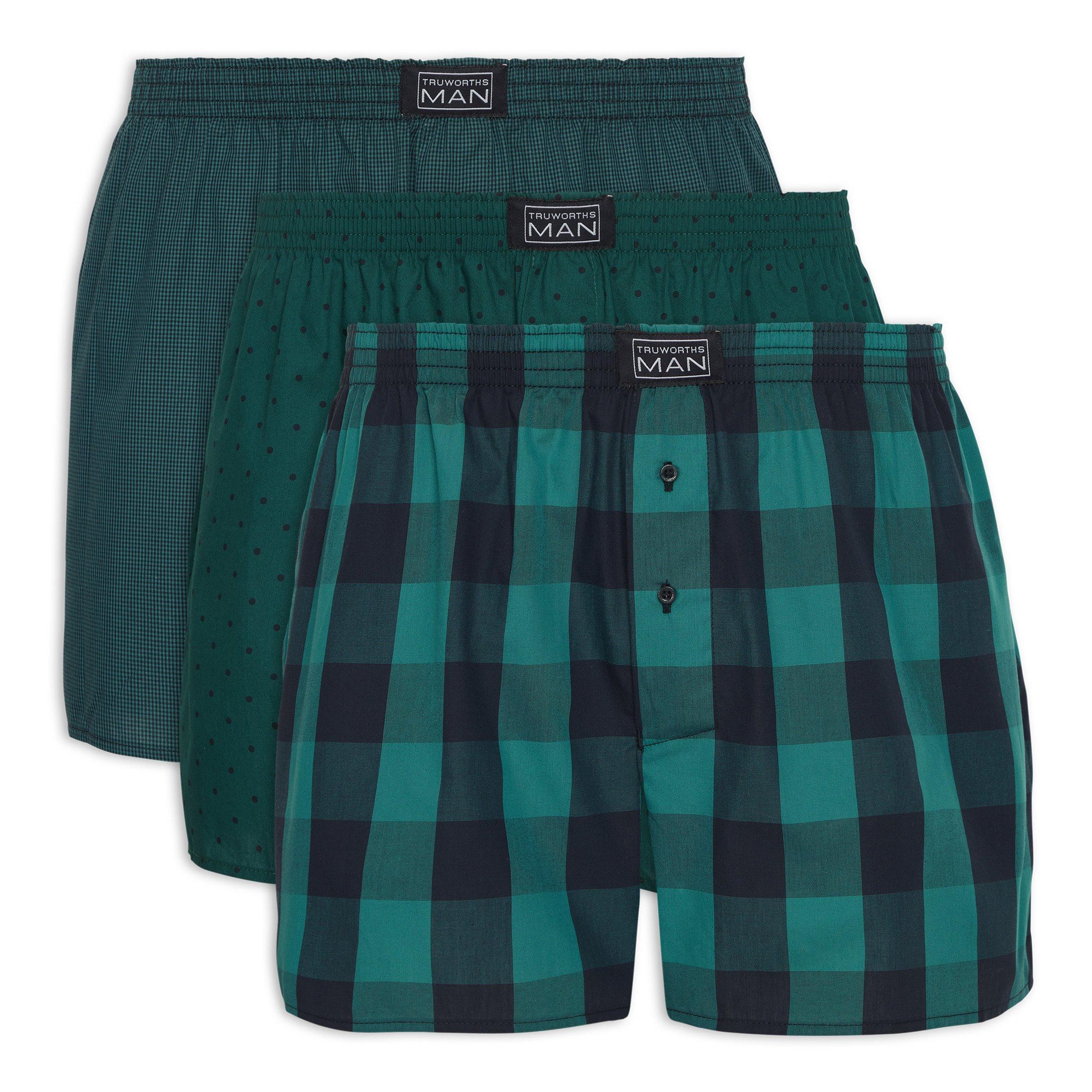 3-pack Teal Boxers (3141574) | Truworths Man
