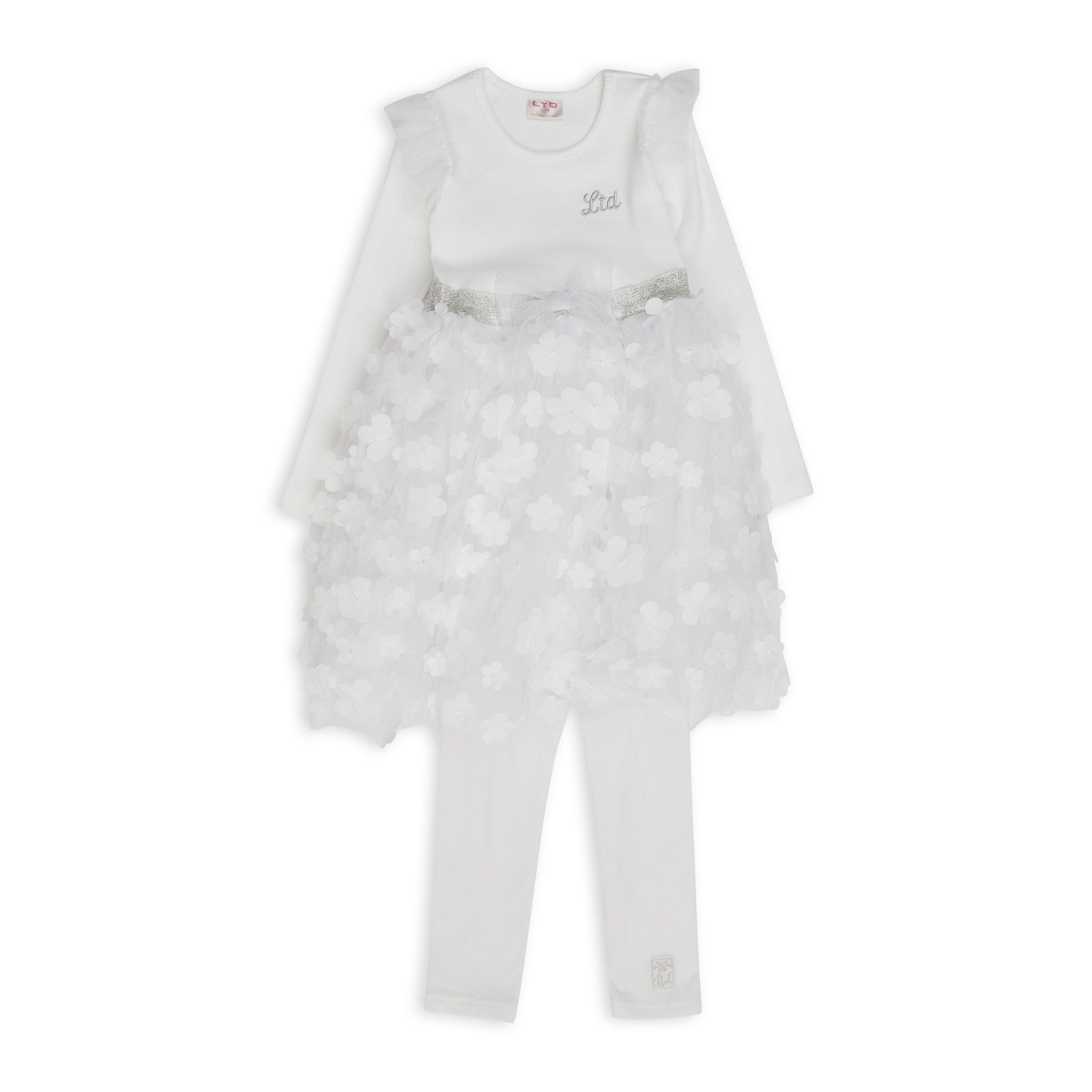 Kid Girls White Dress Set (3142037) | LTD Kids