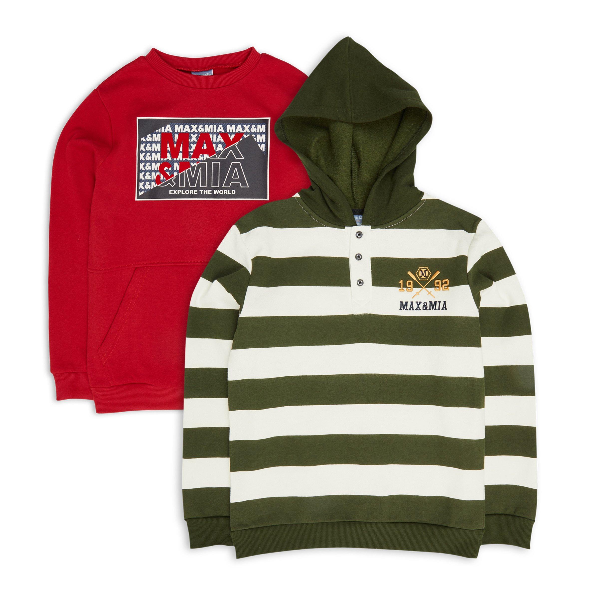 Boys 2-pack Hoodie & Sweat Top (3142139) | Max & Mia