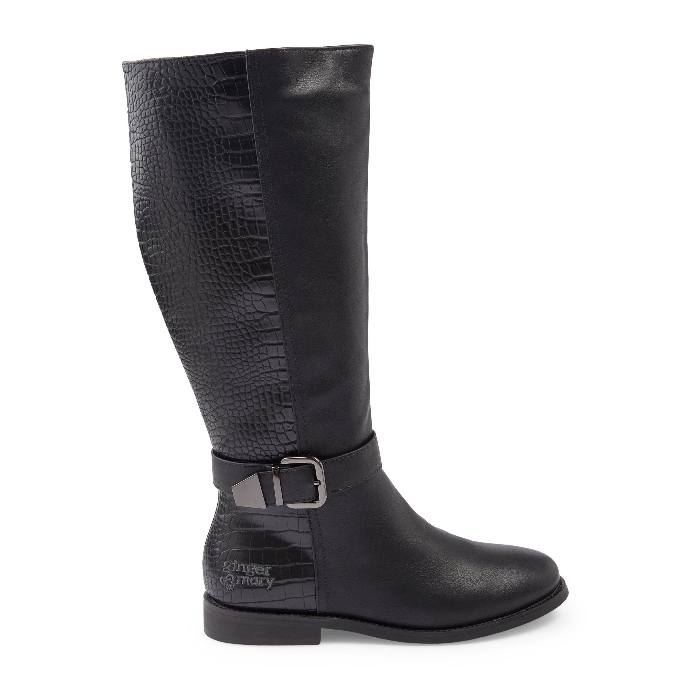 Black Knee Length Boot (3142226) | Ginger Mary