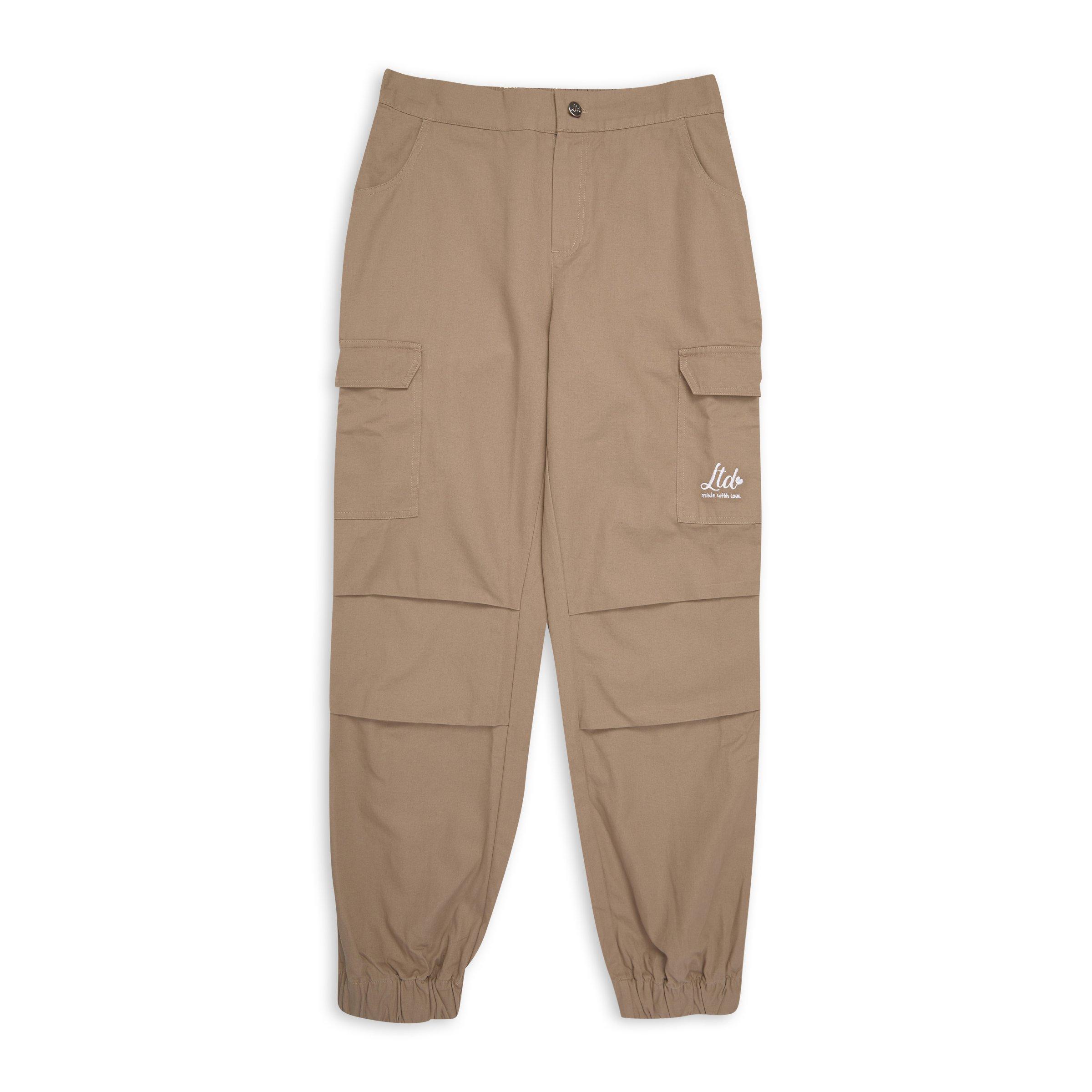 Girls Tan Utility Pants (3142329) | LTD Kids