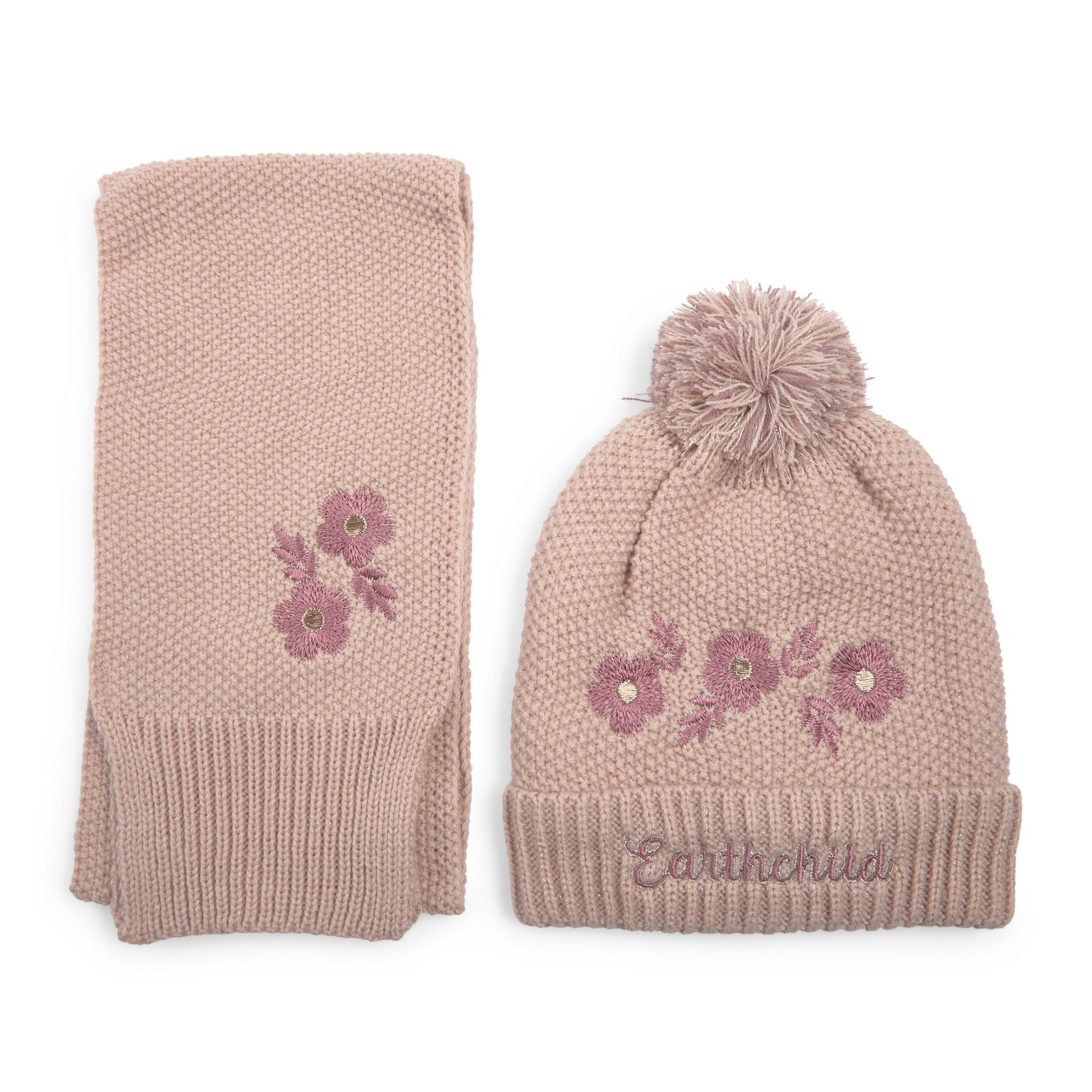 Girls Pink Beanie & Scarf Set (3142360) | Earthchild