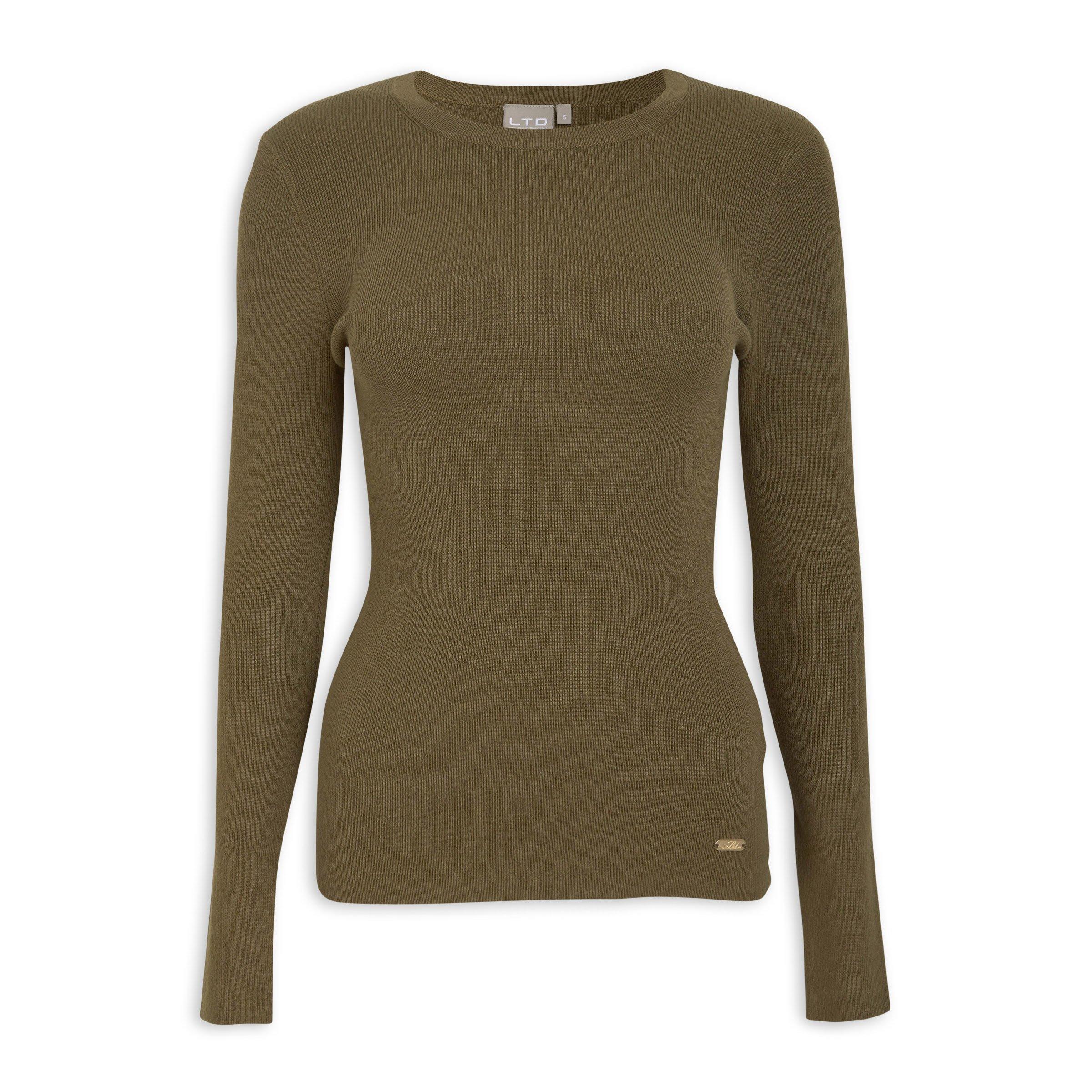 Green Long Sleeve Knit Top (3142740) | LTD Woman
