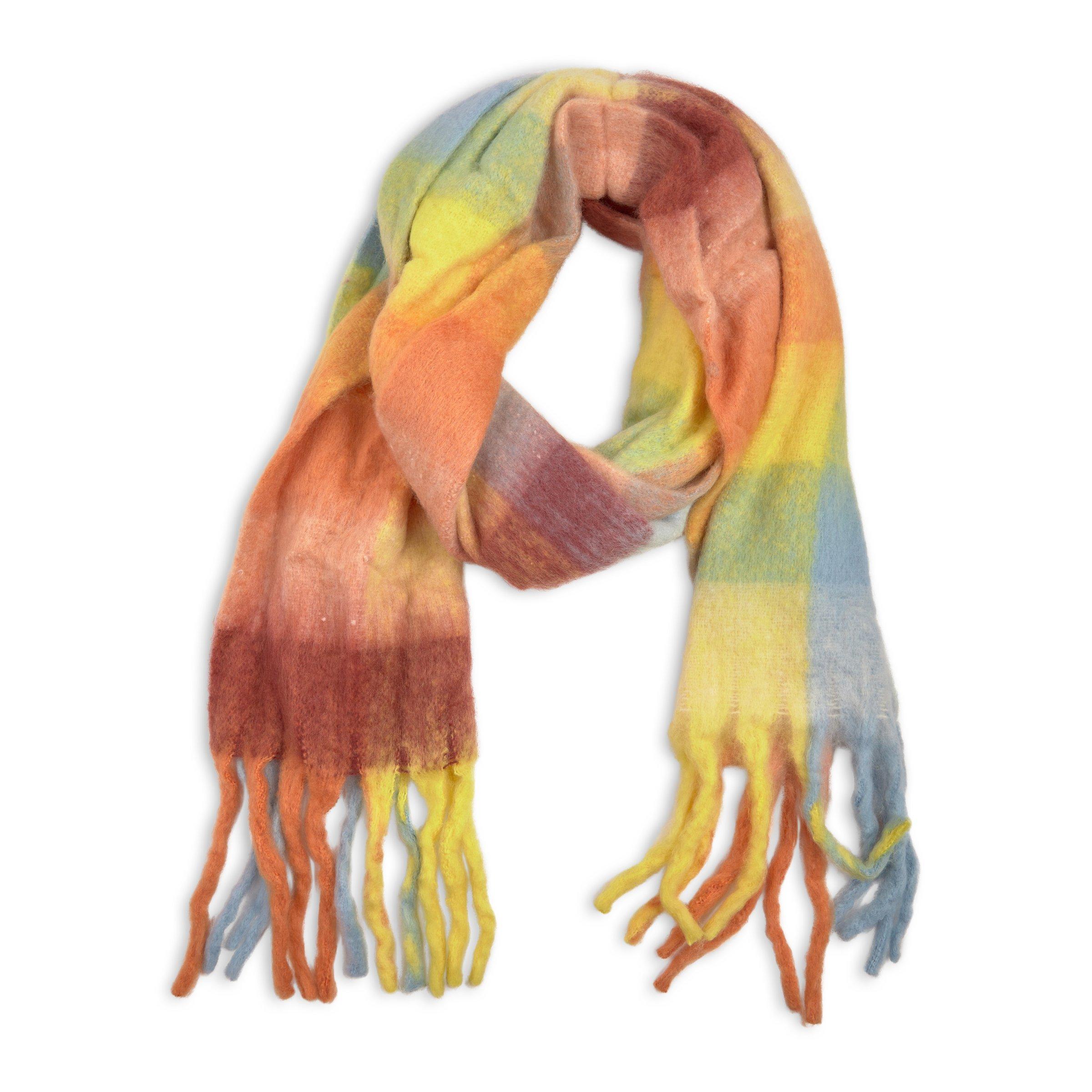 Colourblocked Scarf with Tassels (3142799) | Truworths