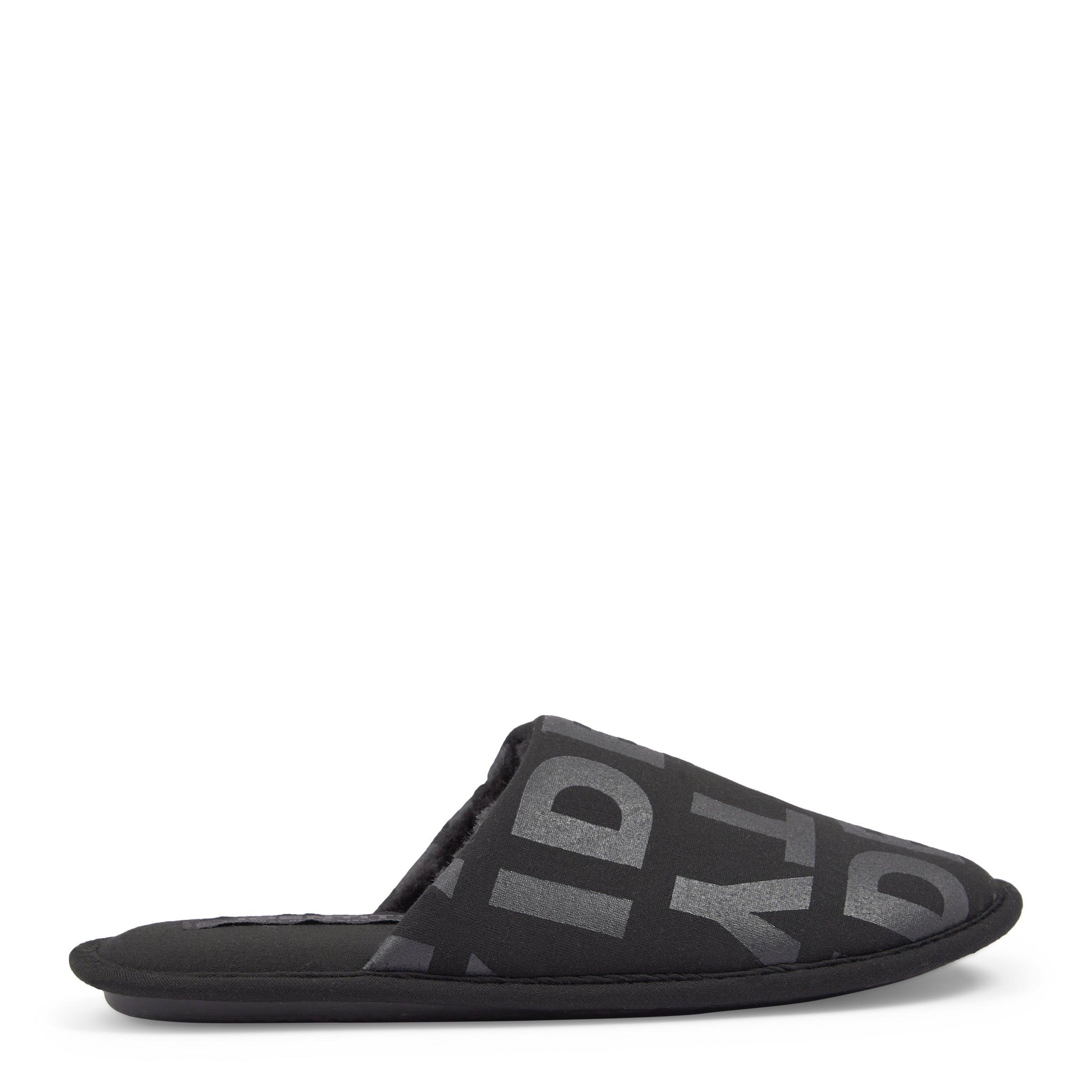 Black Branded Mule Slippers (3142812) | Identity
