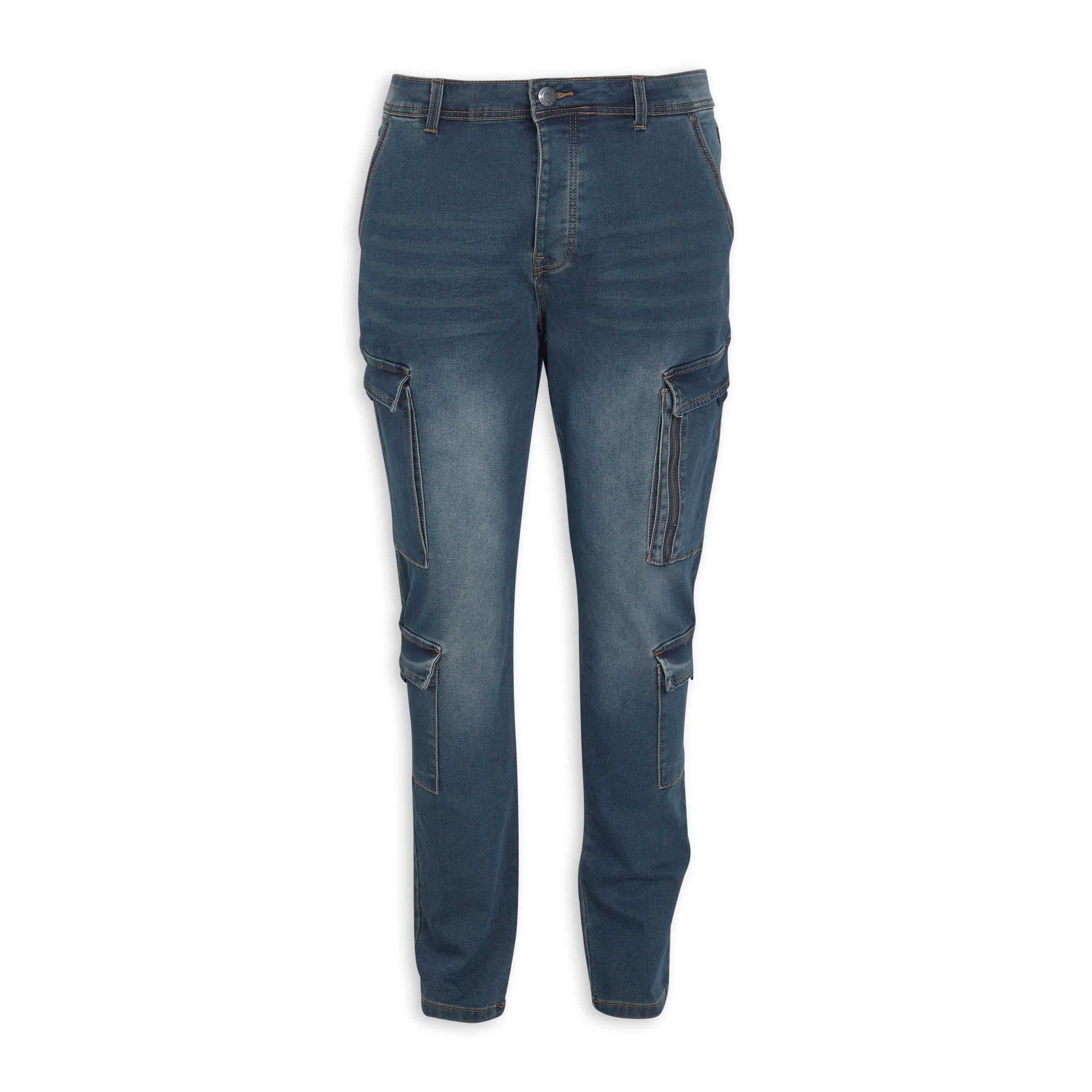 Blue Tapered Utility Jeans (3143056) | Hemisphere