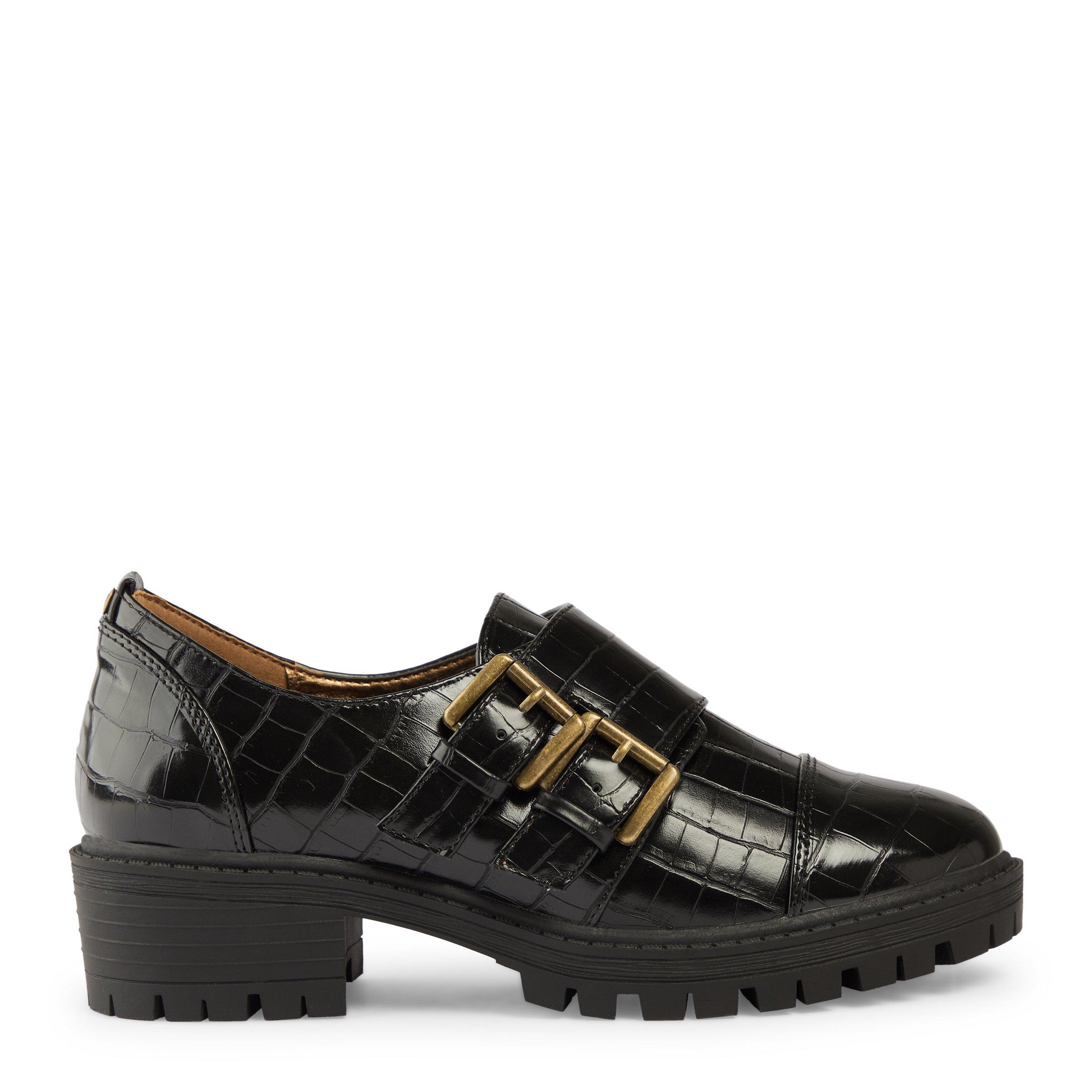 Black Double Strap Monk Shoes (3143120) | Ginger Mary