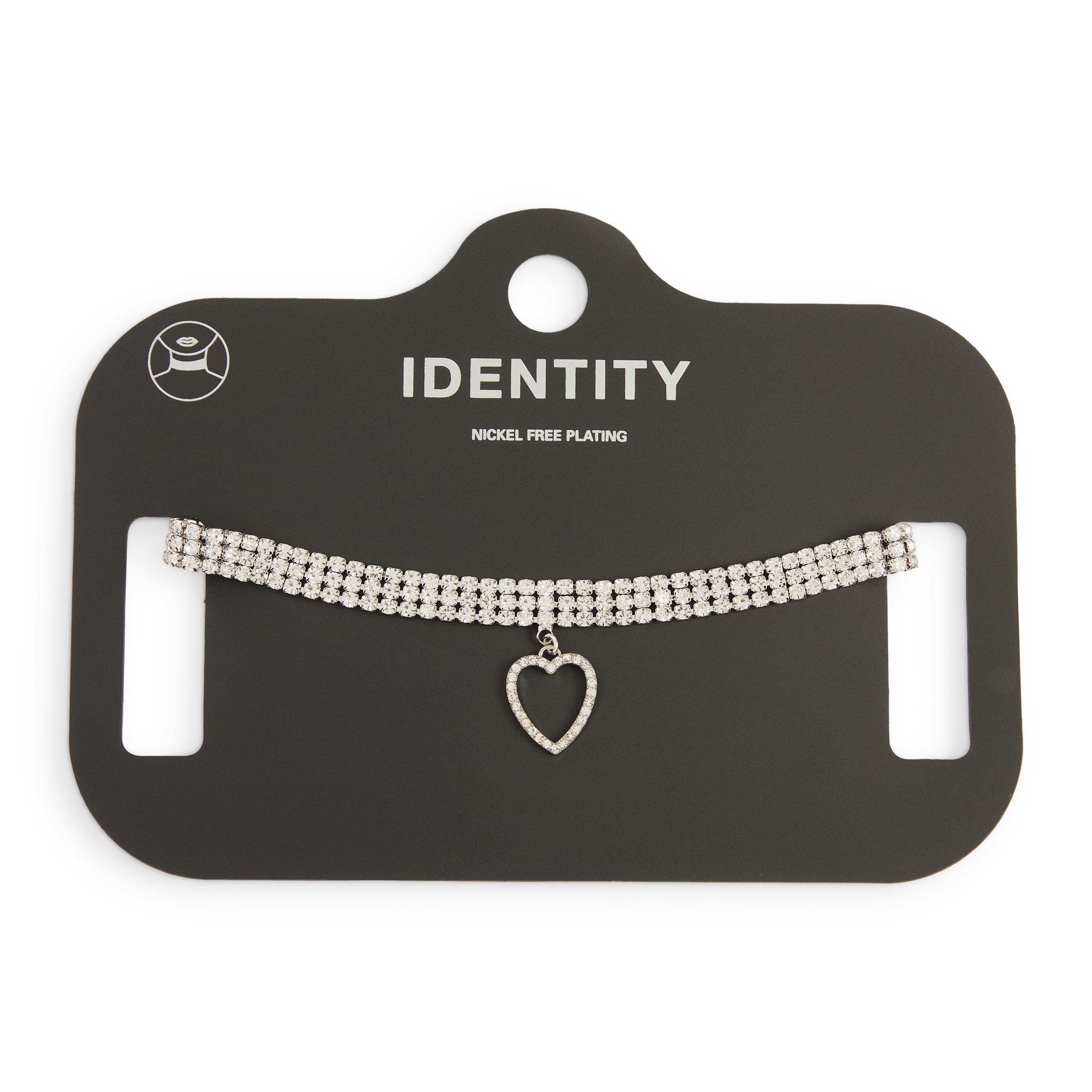 Silver Heart Chocker (3143238) | Identity