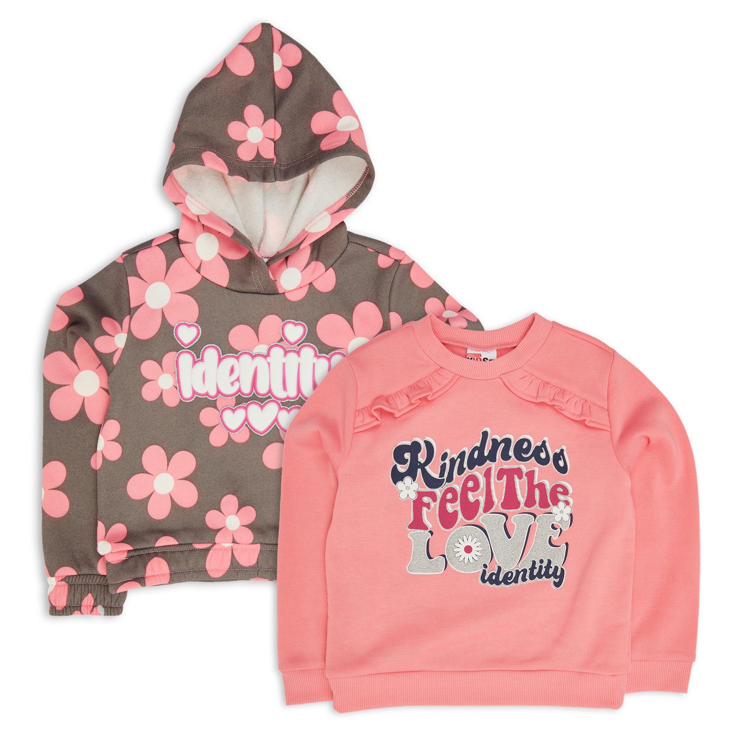 2-pack Kid Girl Sweat Top and Hoodie (3143271) | Identity