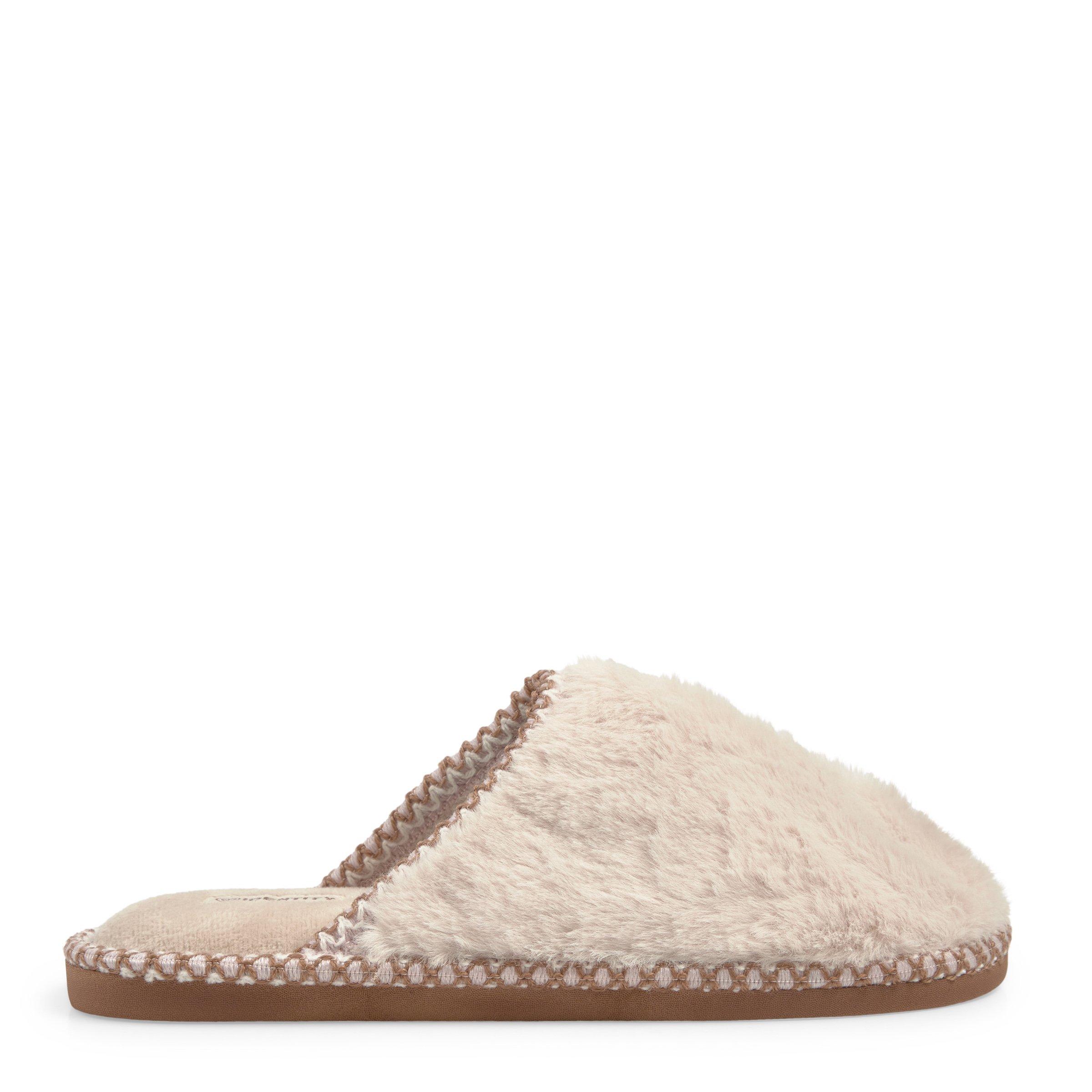 Nude Plush Closed Toe Slippers (3143410) | Identity
