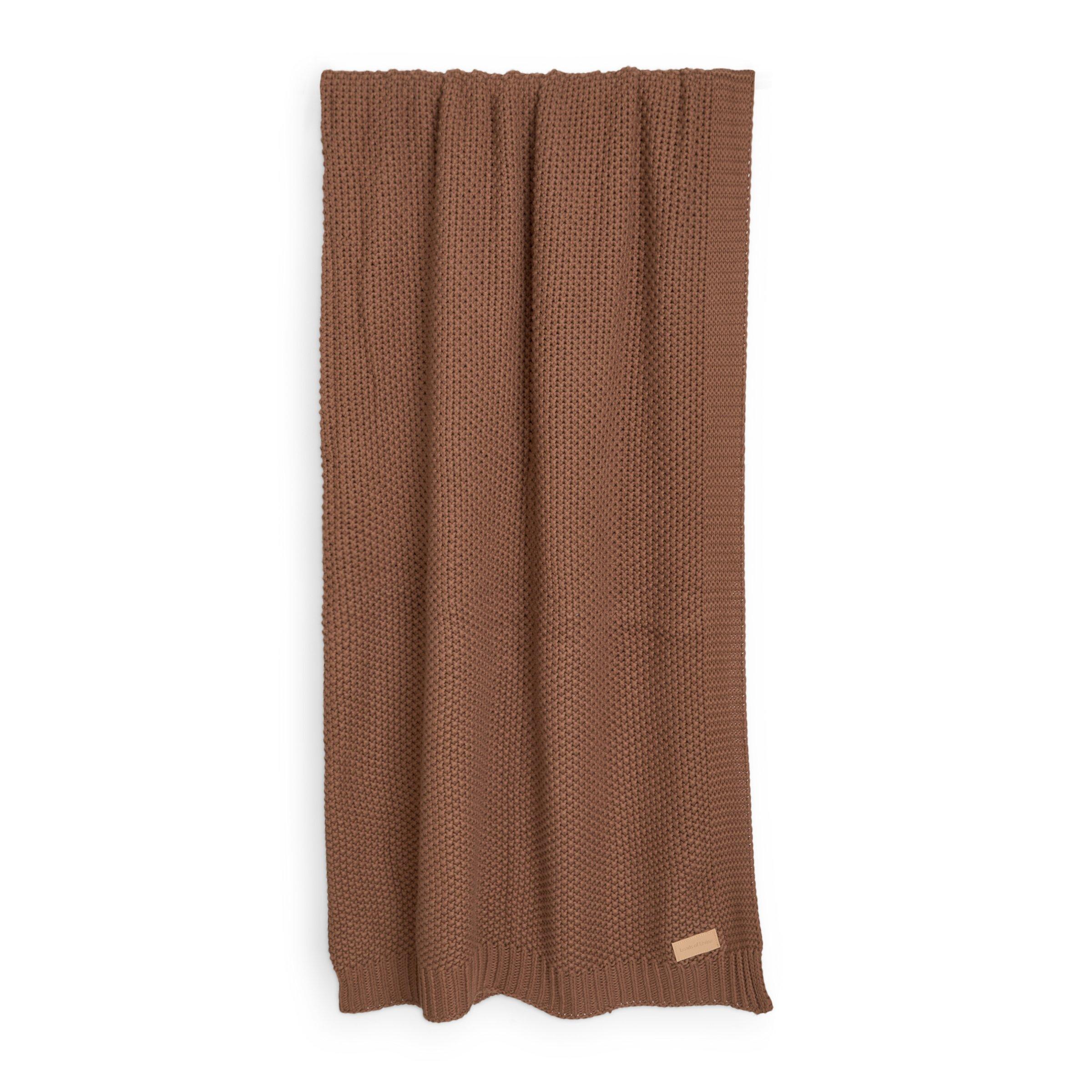 Cognac Knit Throw 140 X 180cm (3143533) | Loads of Living